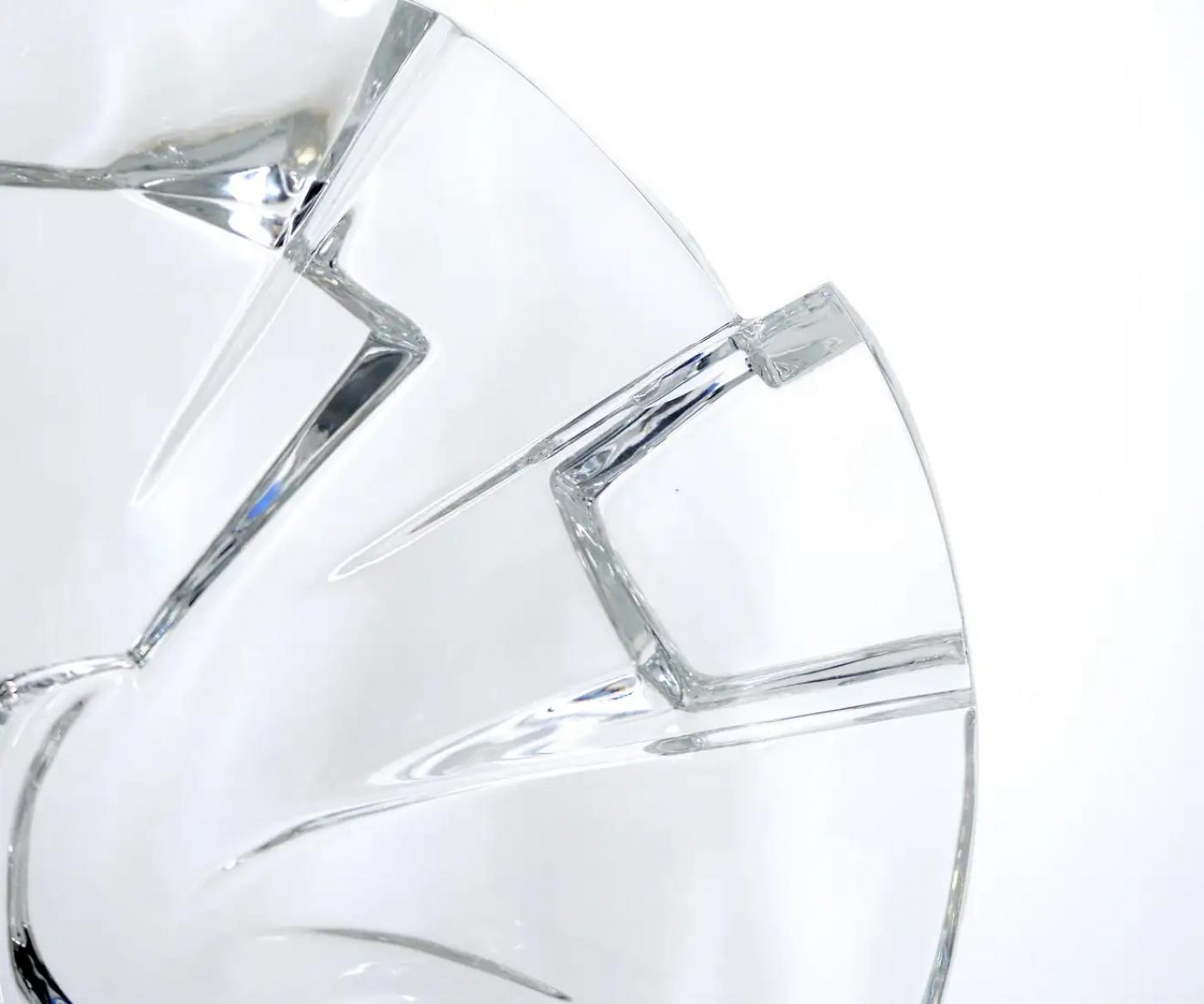 Baccarat Crystal Peacock Centerpiece Sculpture
