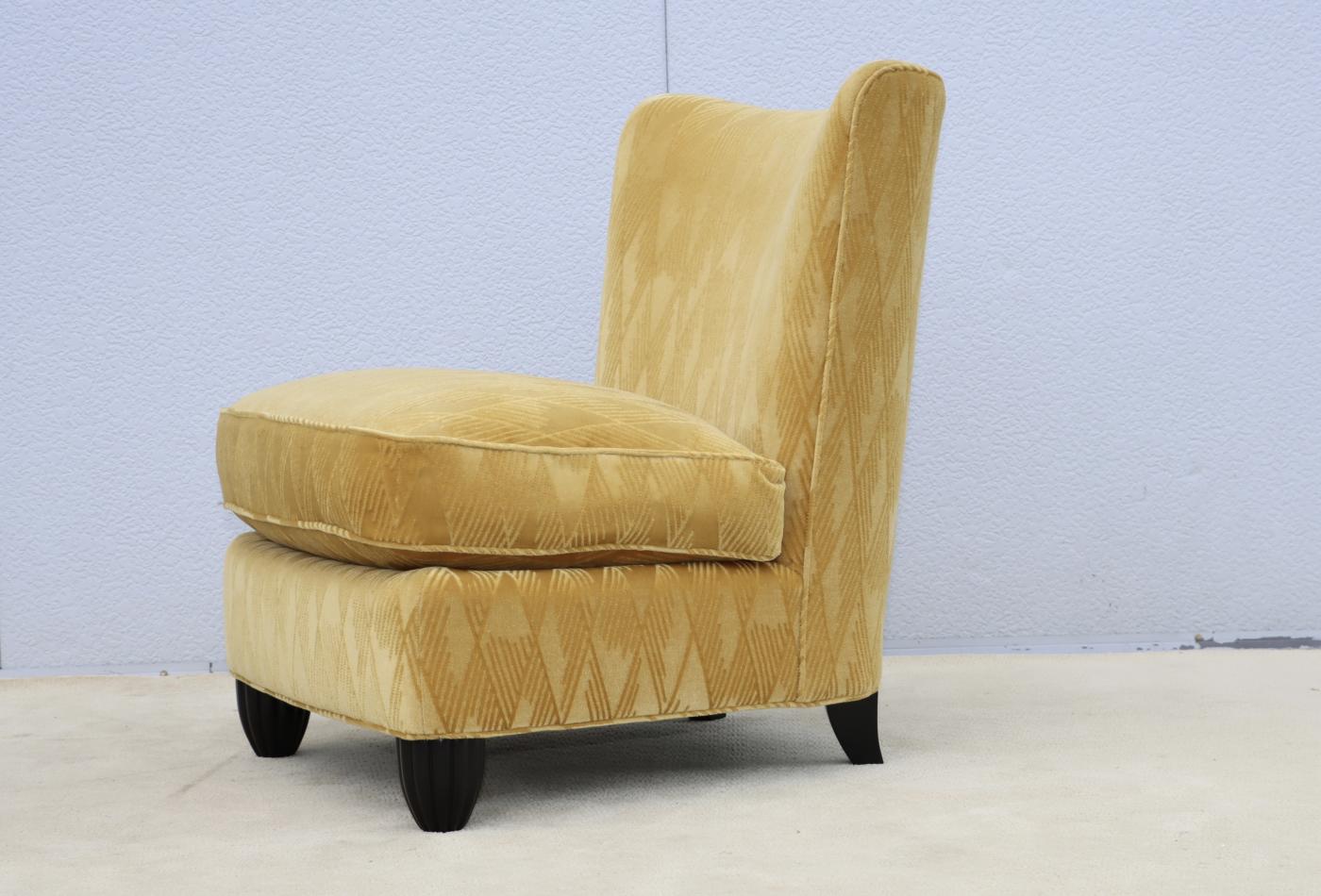 Barbara Barry - Barbara Barry For Baker Slipper Chairs In Mohair Upholstery
