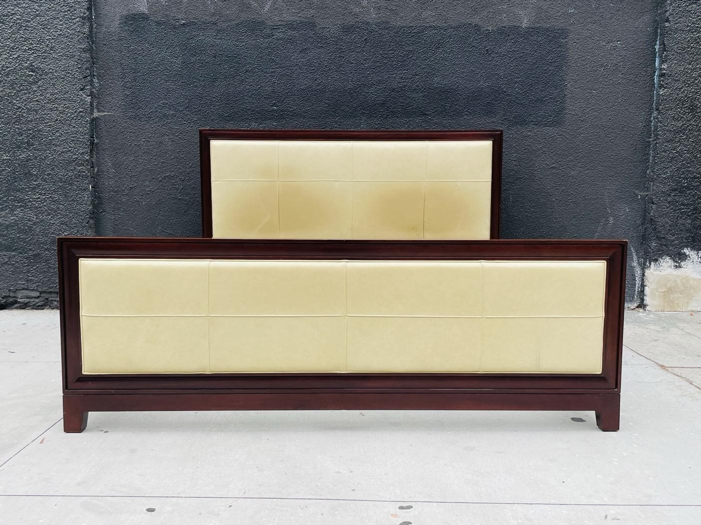 Barbara Barry - Mahogany & Leather King Size Bed by Barbara Barry for ...