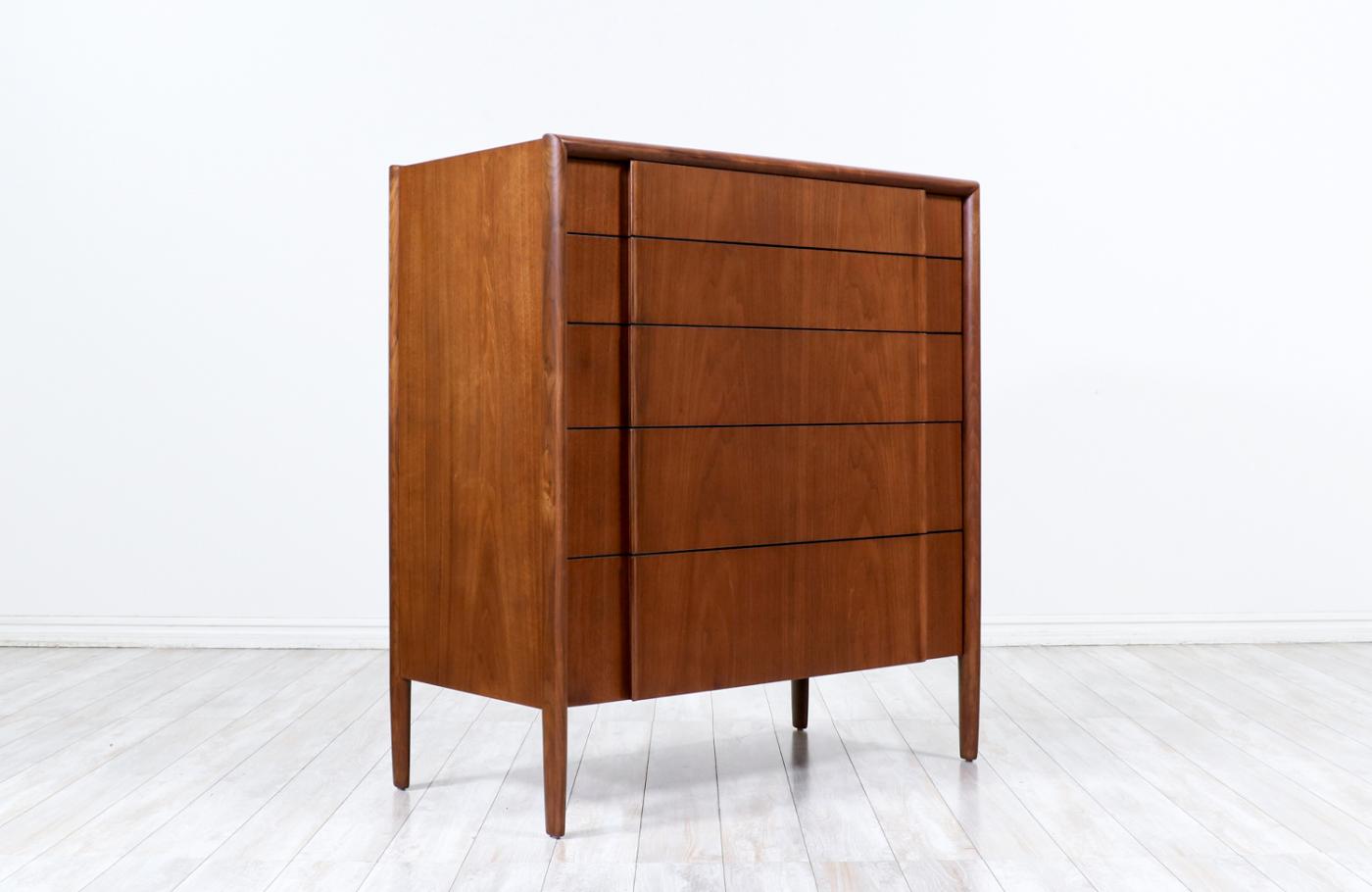 Barney Flagg - Barney Flagg Walnut Chest of Drawer Dresser for Drexel
