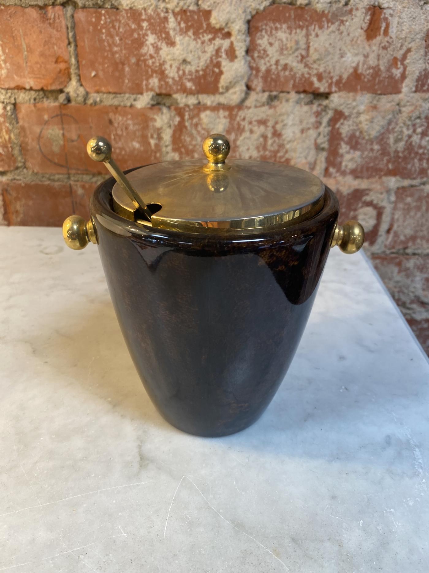 Beautiful Italian Vintage Decorative Ice Bucket 1980s