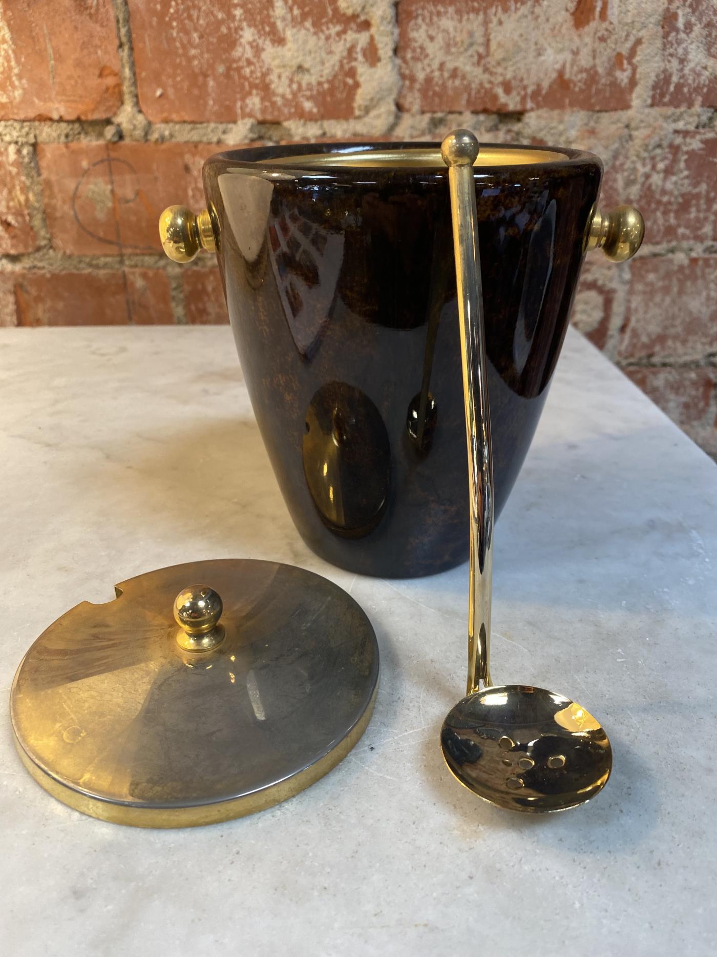 Beautiful Italian Vintage Decorative Ice Bucket 1980s
