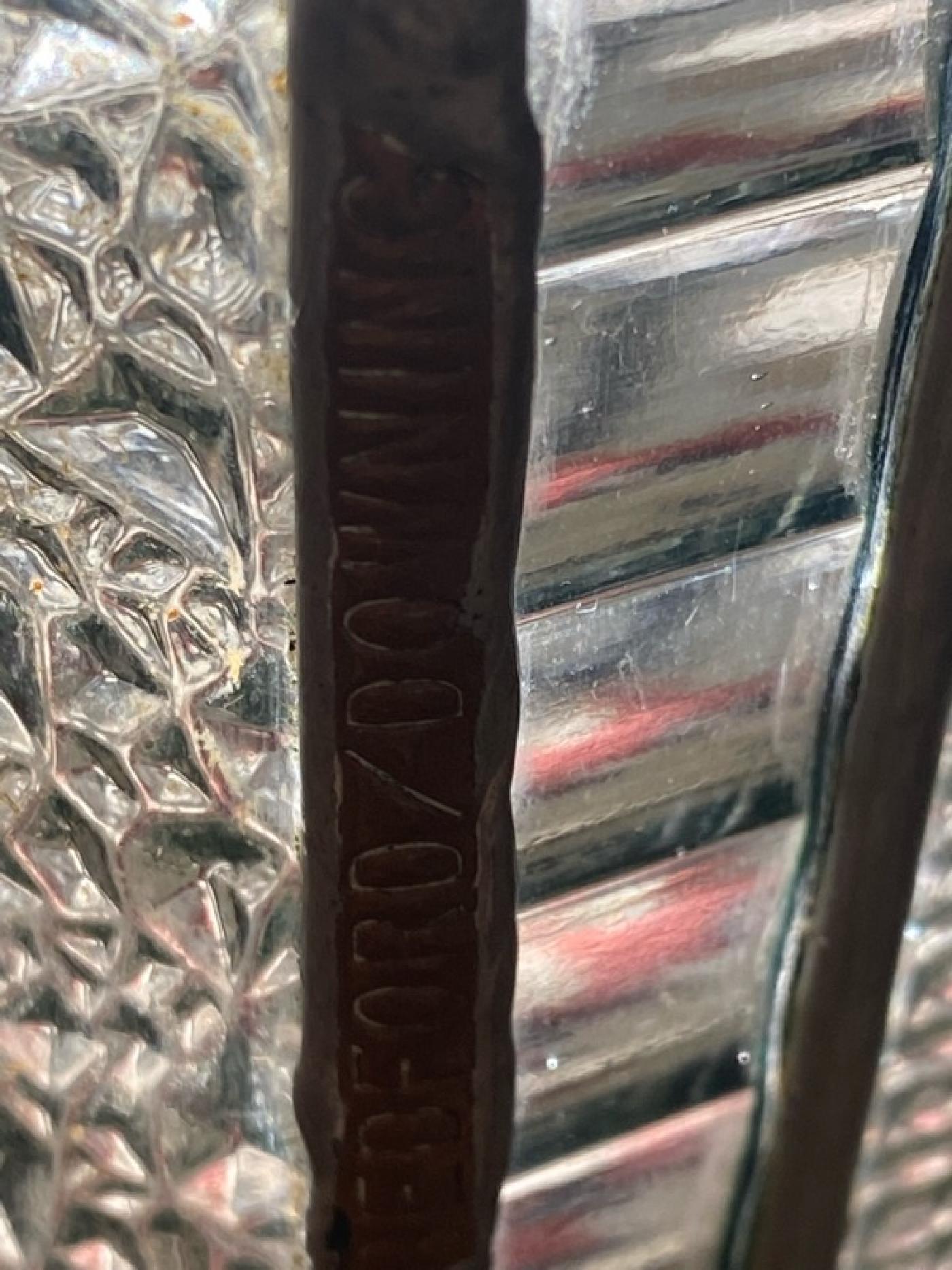 Bedford Downing - MODERNIST METAL AND GLASS OCTAGONAL TABLE BY BEDFORD ...