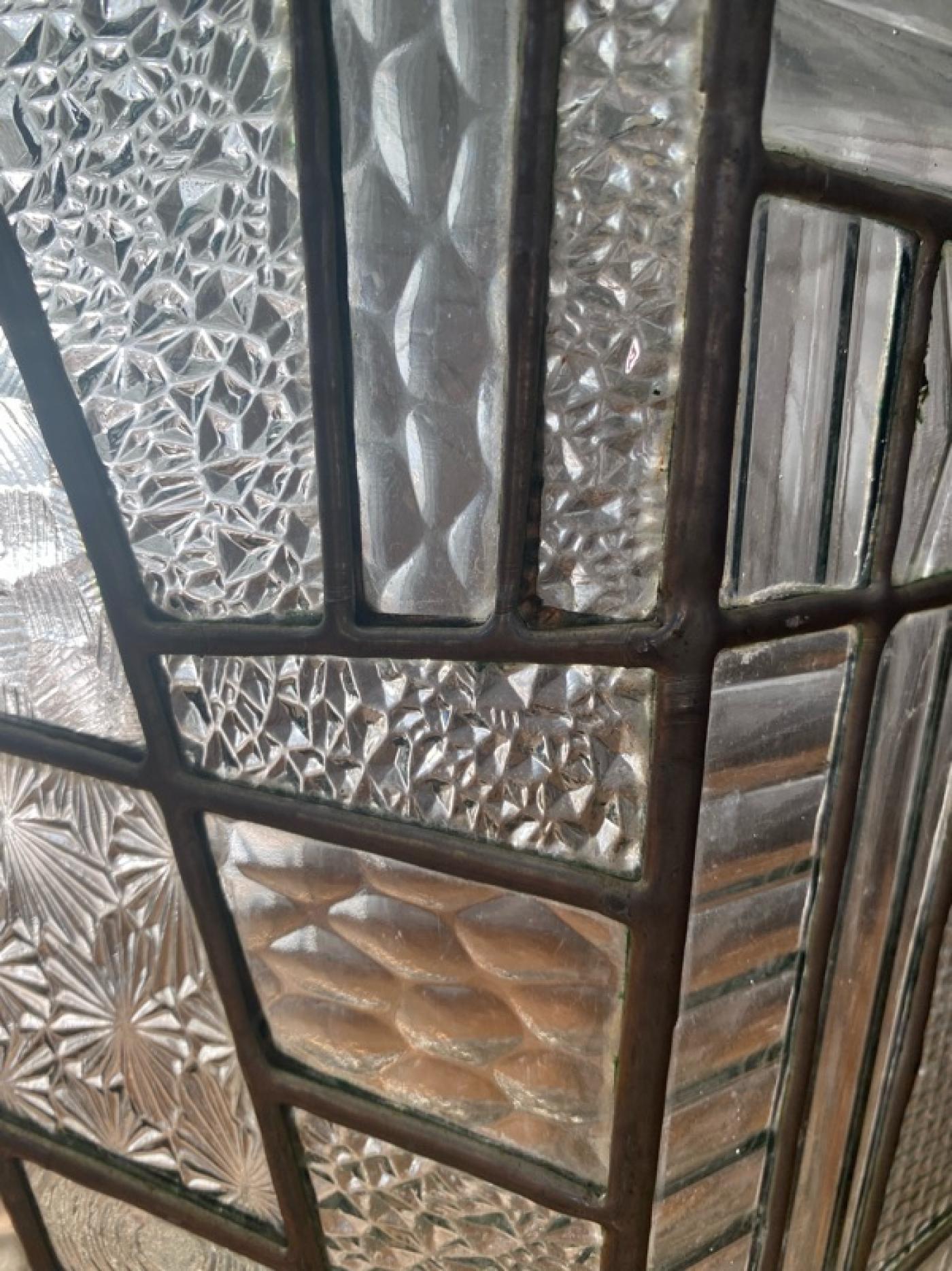 Bedford Downing - MODERNIST METAL AND GLASS OCTAGONAL TABLE BY BEDFORD ...