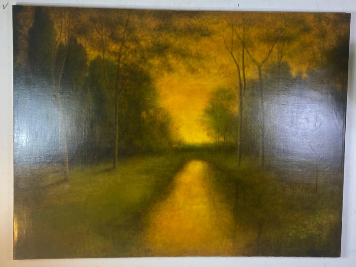 Ben Austrian - 'MY GOLDEN GLOW' LANDSCAPE PAINTING BY BEN AUSTRIAN IN ...
