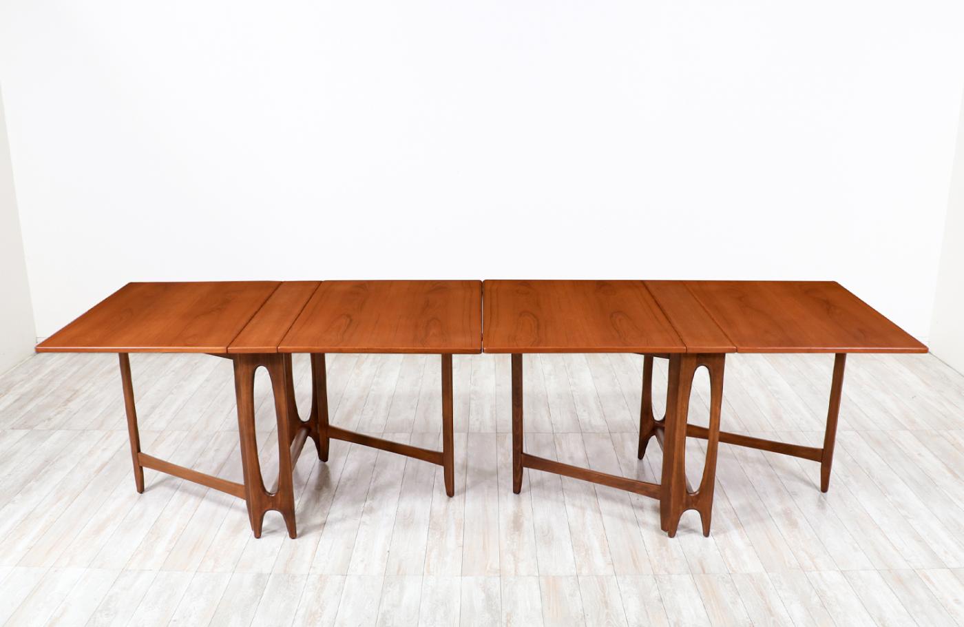 Bendt Winge - Norwegian Modern Drop-Leaf Teak Dining Tables Set by ...