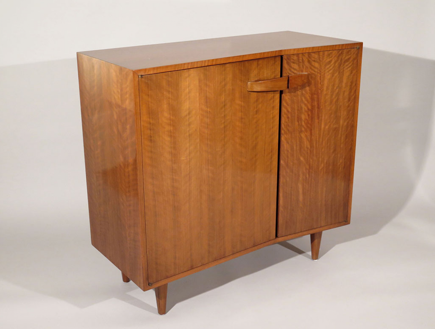 Bertha Schaefer - Rare pair of asymmetrical cabinets