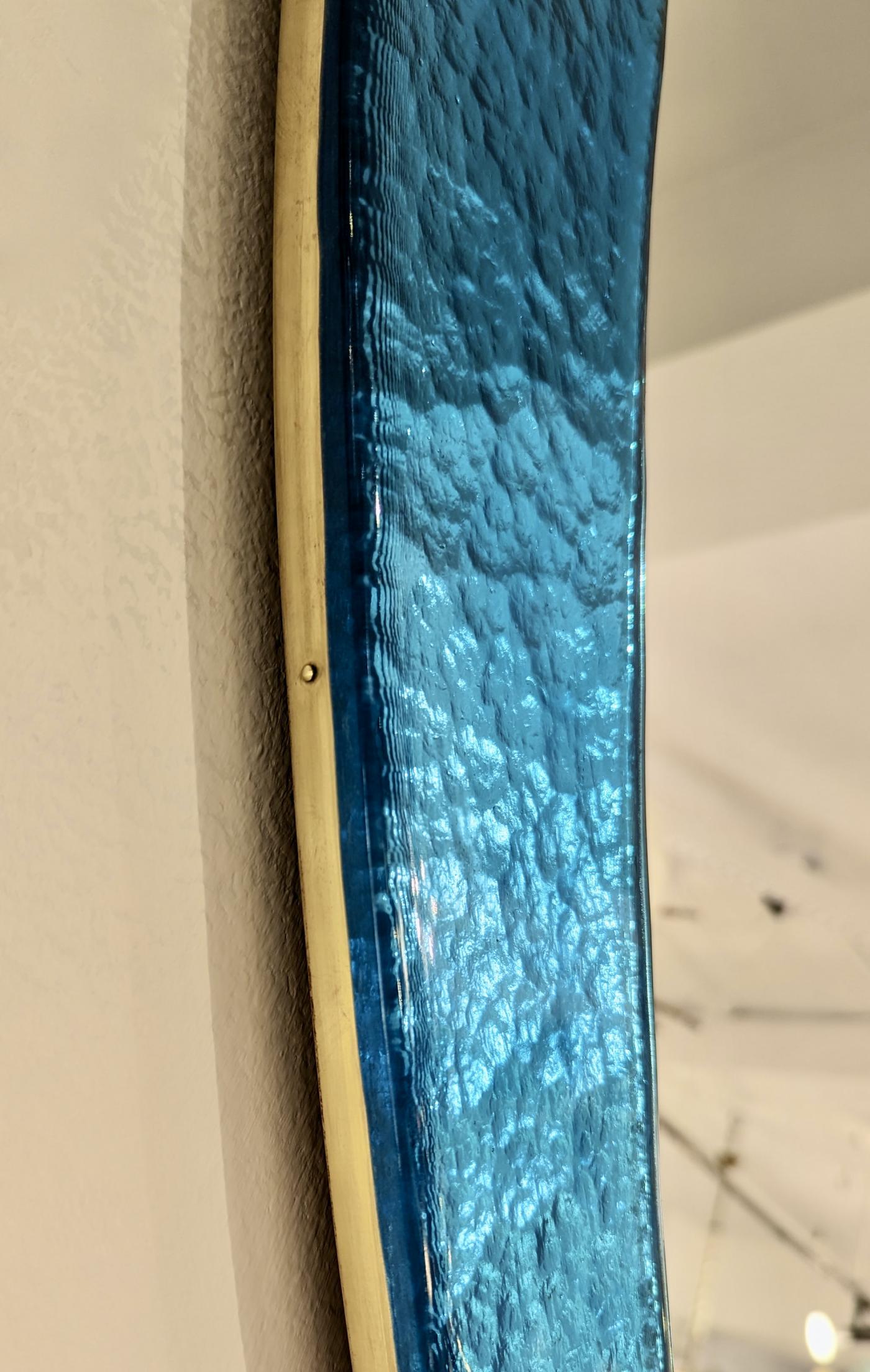 Bespoke Contemporary Italian Memphis Design Gold Turquoise Murano Glass ...