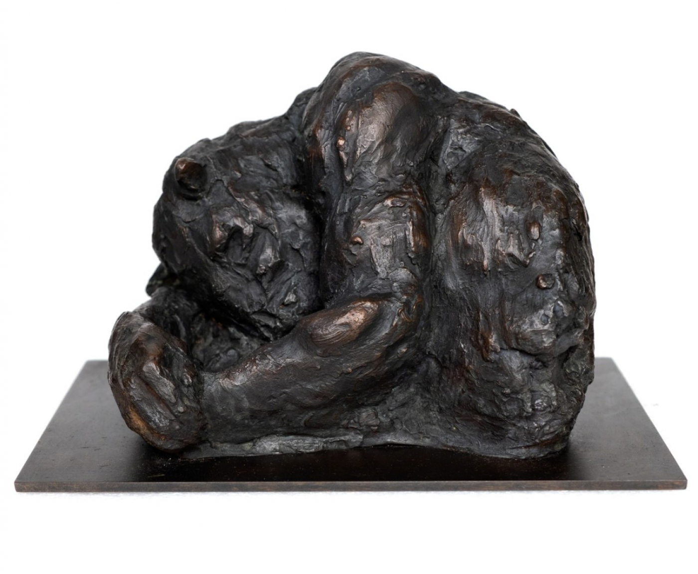 Beth Carter - Sleeping Minotaur 3/4 study on steel base, 2018