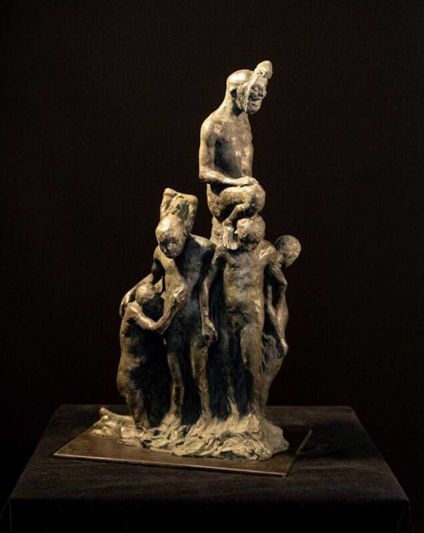 Beth Carter - The Innocents(group) on steel base, 2019
