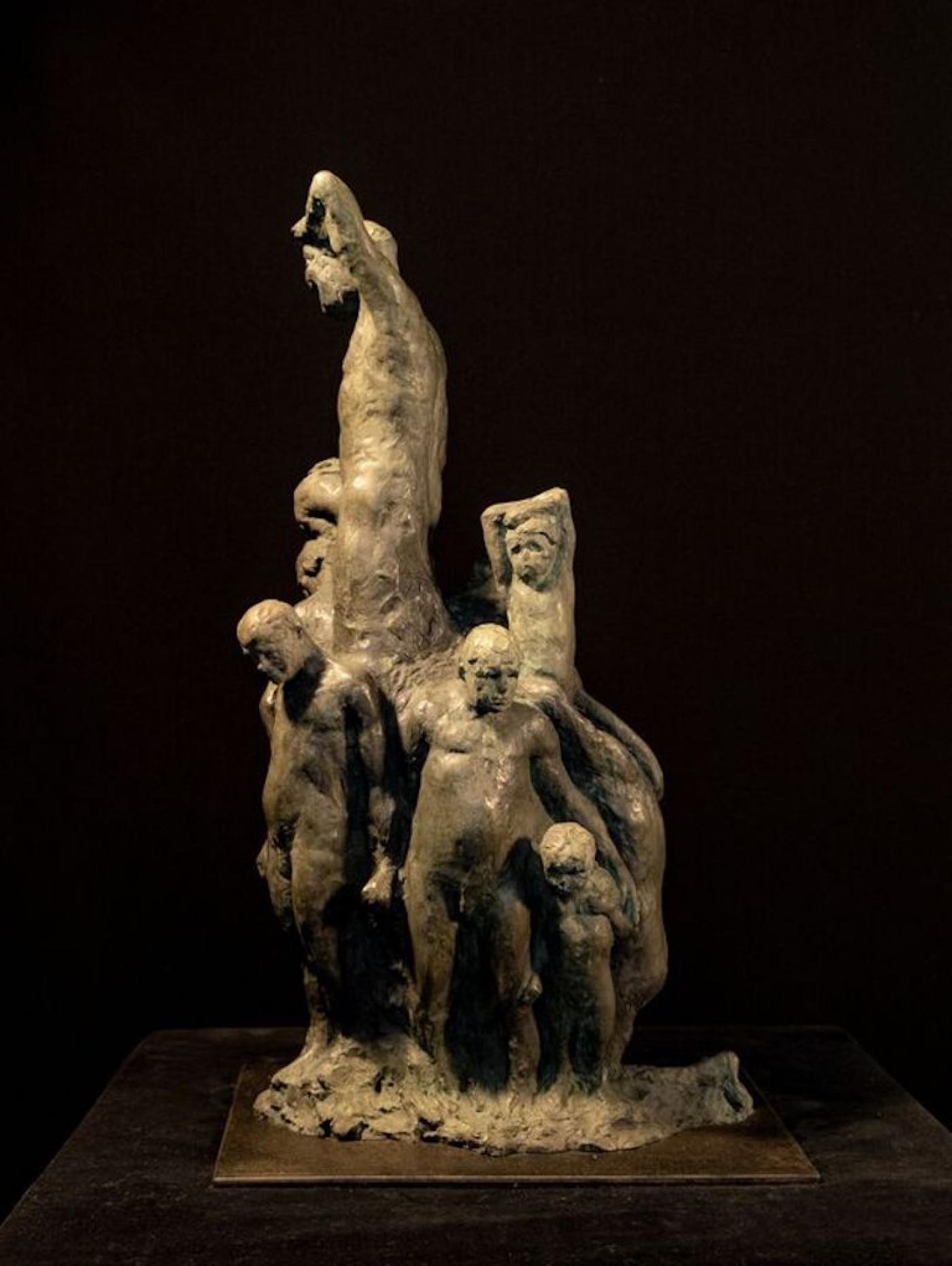 Beth Carter - The Innocents(group) on steel base, 2019