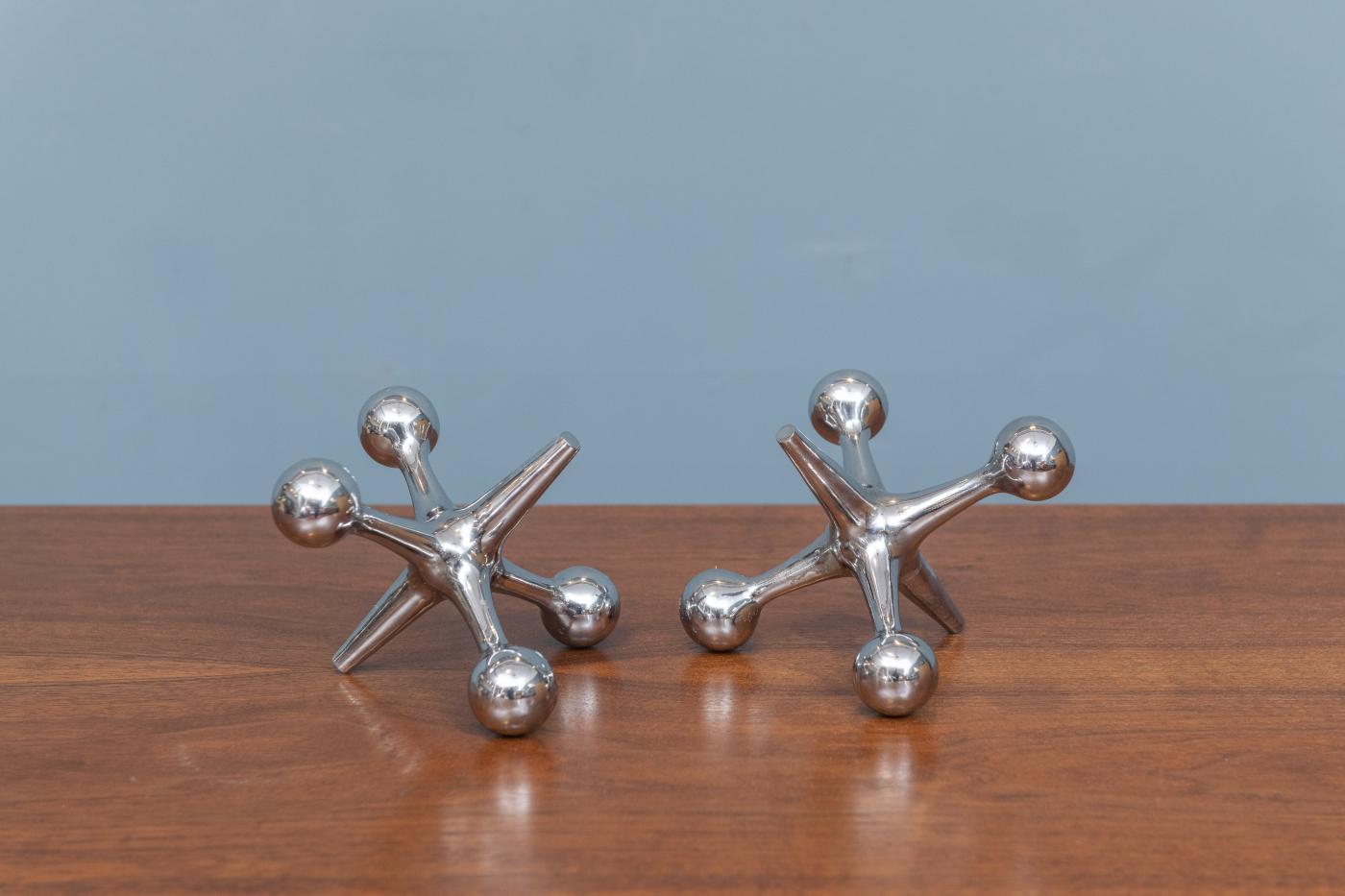 Bill Curry - Bill Curry Chrome Jack Bookends