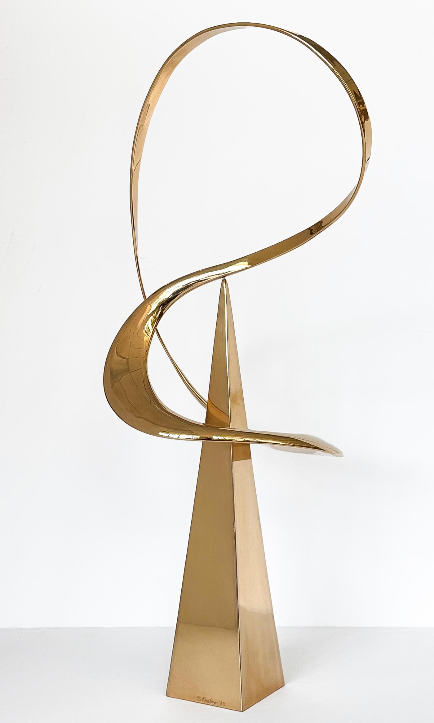 Bill Keating - Bill Keating Large Bronze Kinetic Abstract Sculpture