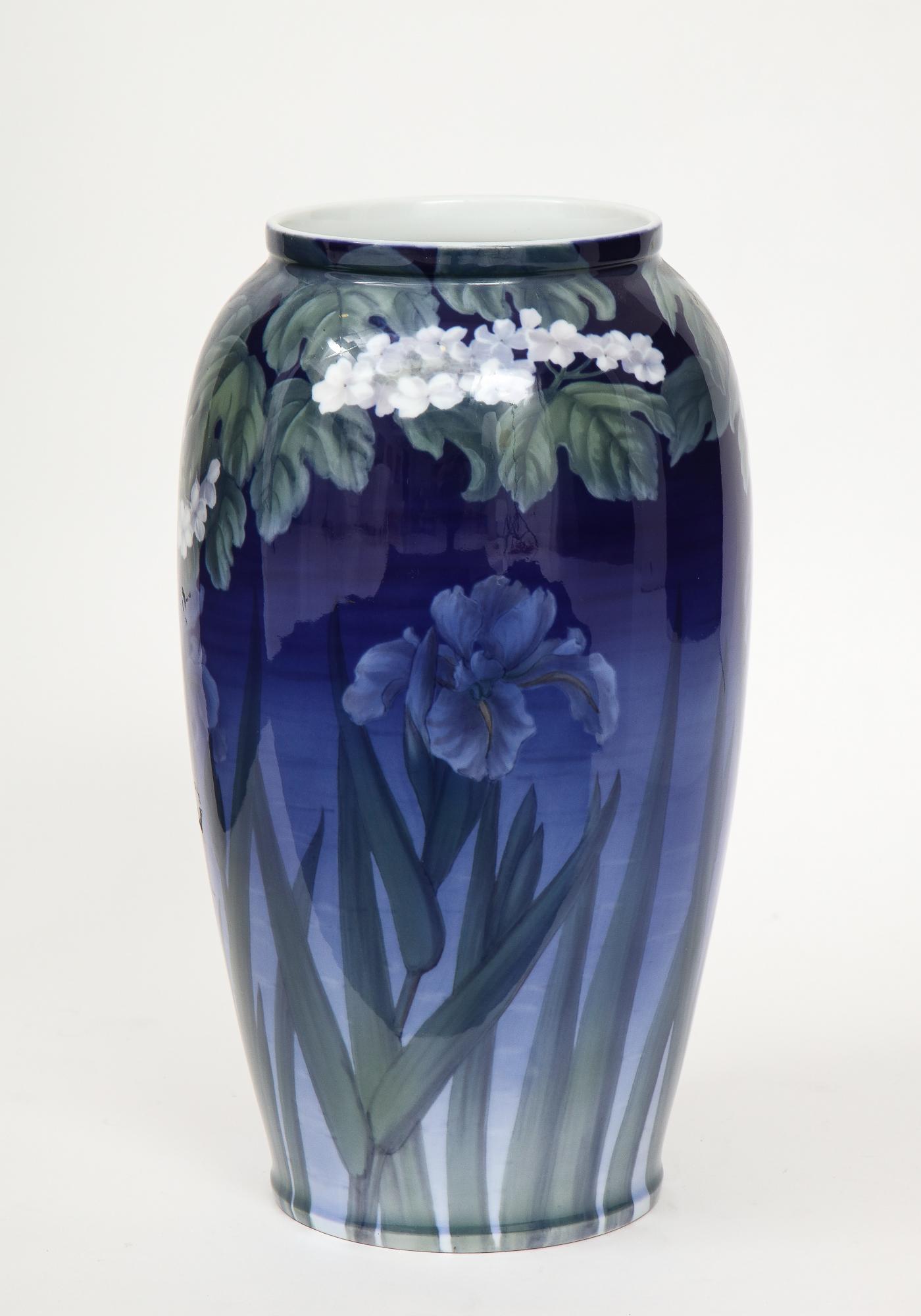 Blue Iris Vase