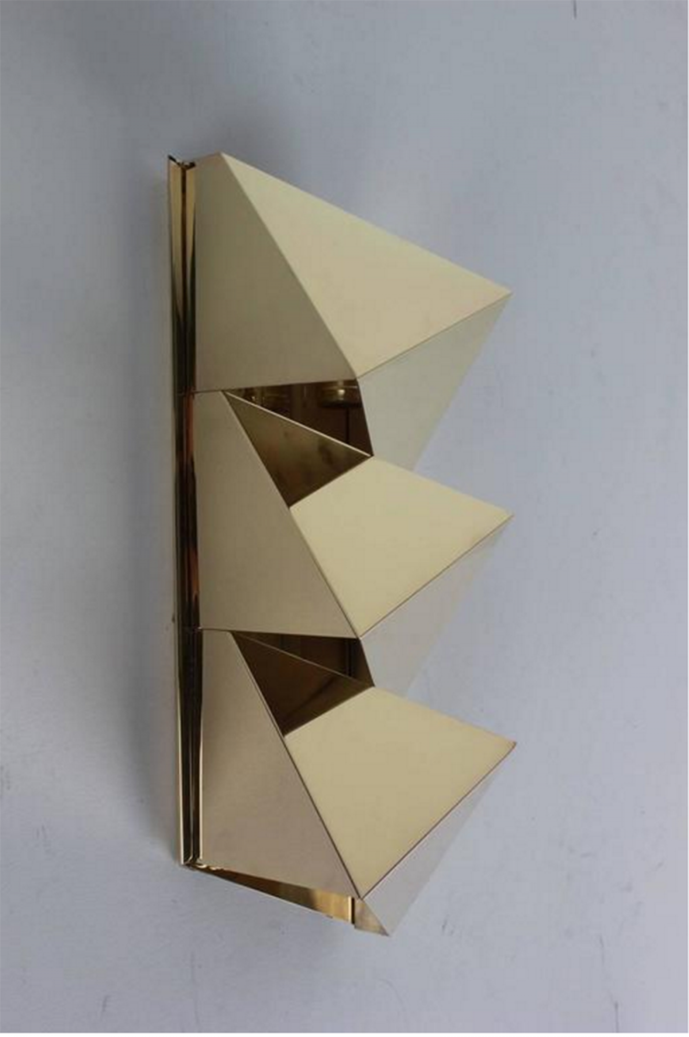 Brass Geometric Sconces