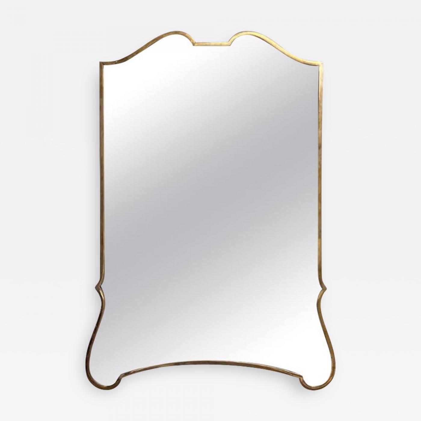 Brass Shield Mirror