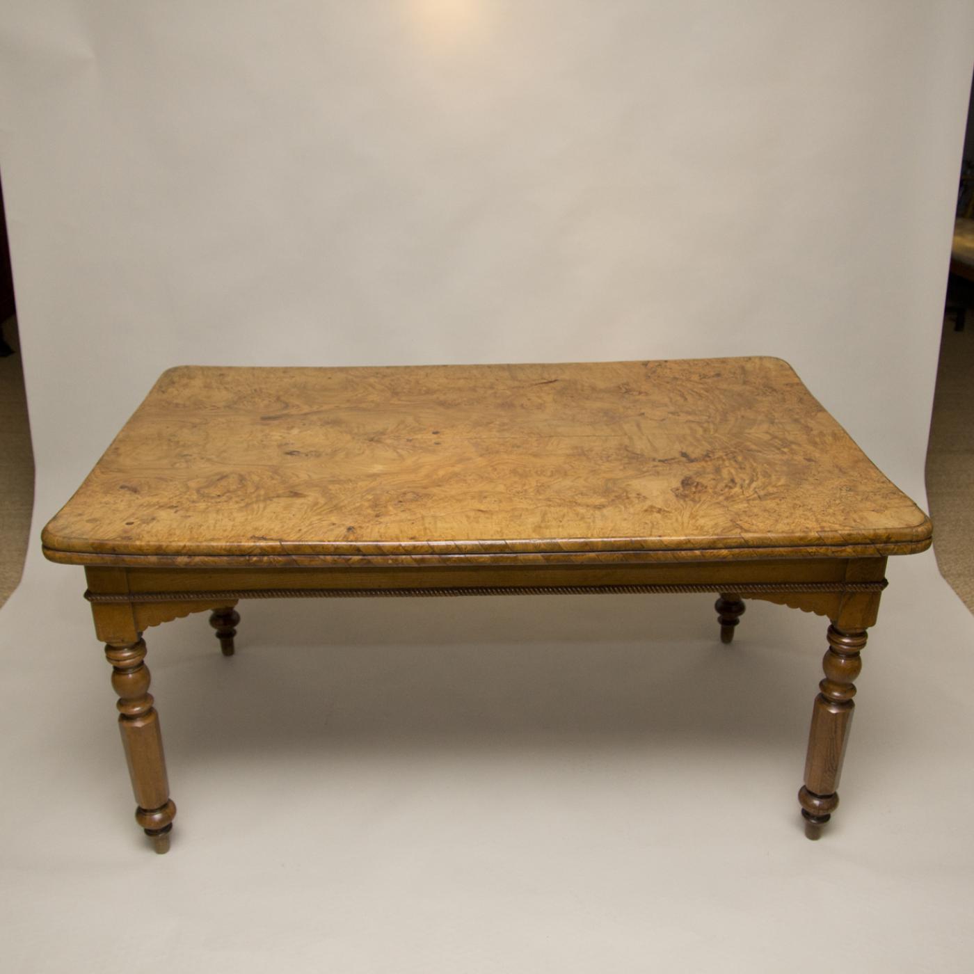 Burl Top Ash Farm Table