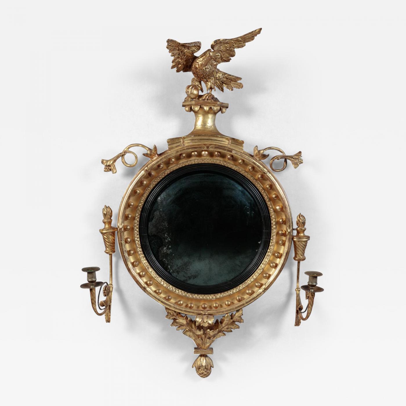 CARVED GIRANDOLE LOOKING GLASS