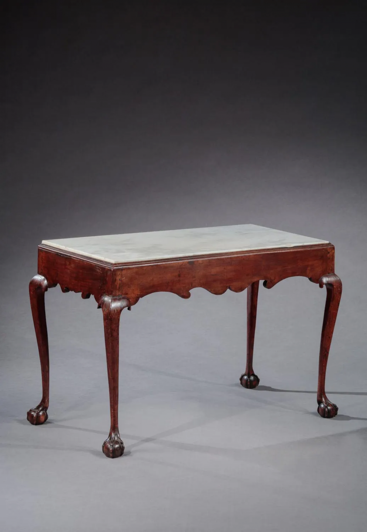 CHIPPENDALE MARBLE TOP PIER TABLE