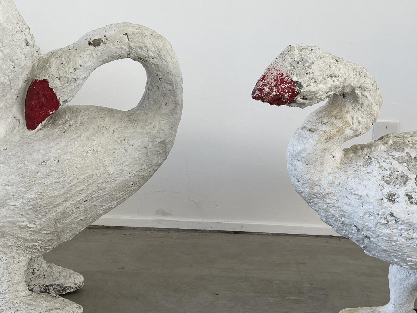 CONCRETE GEESE SCULPTURES