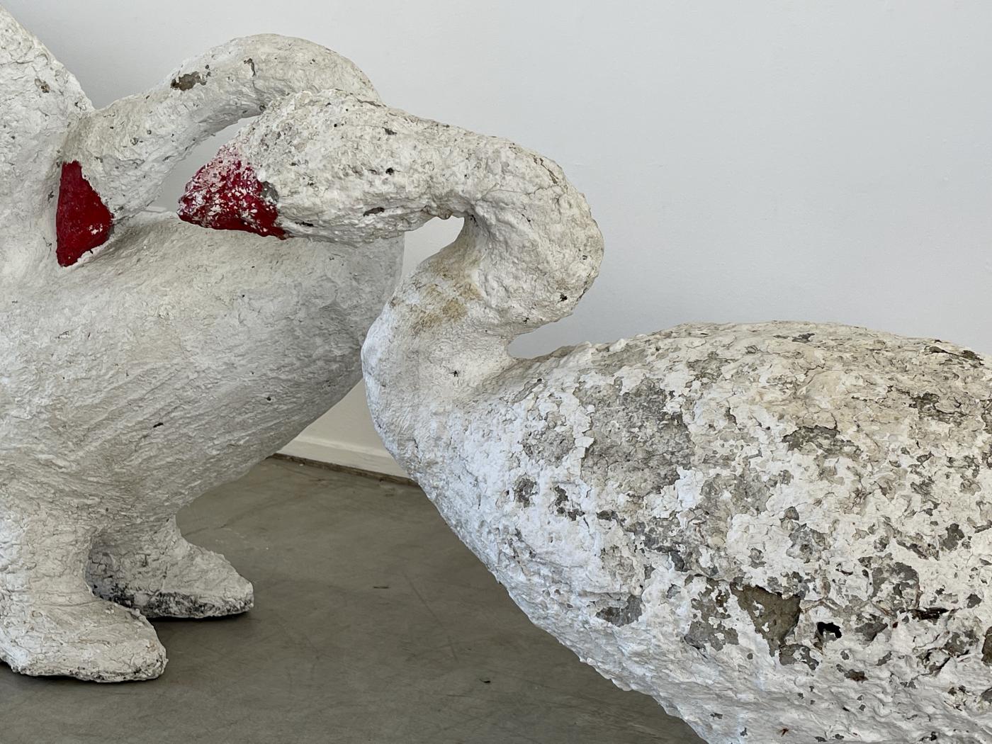 CONCRETE GEESE SCULPTURES