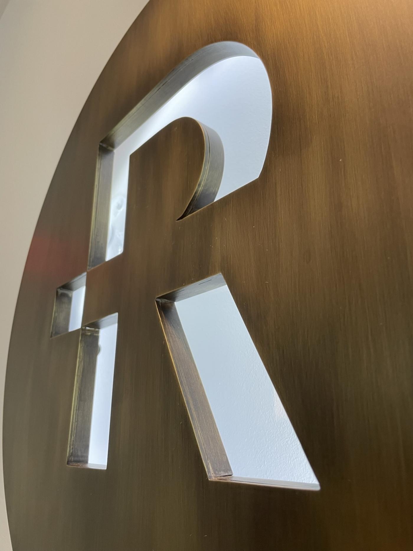 Cain Modern - Custom Made Letter Sign in Solid Brass by Cain Studio ...