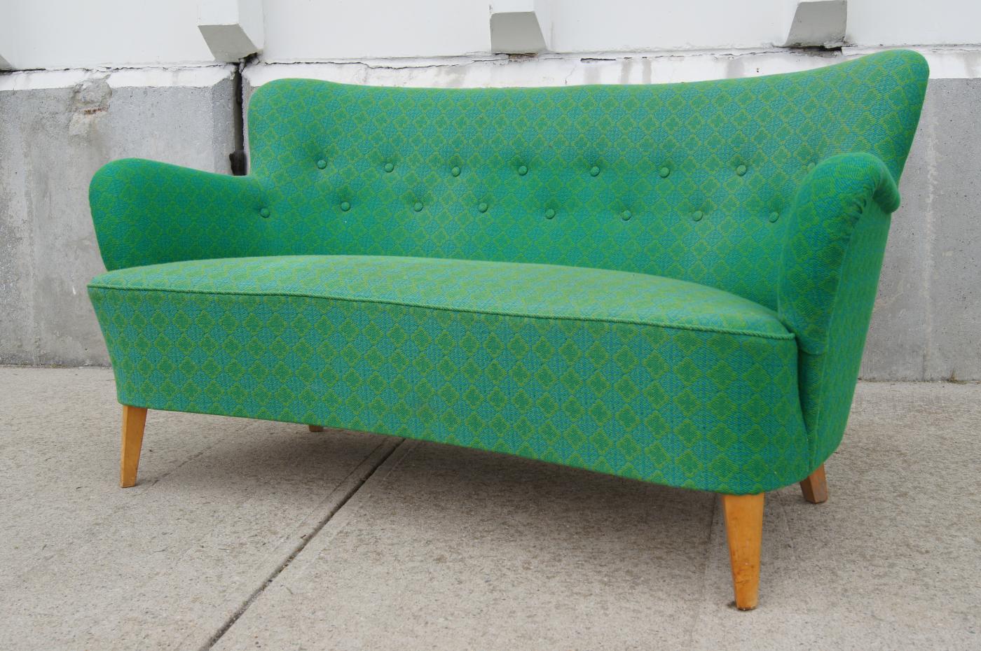 Carl Malmsten - Small Scandinavian Modern Sofa by Carl Malmsten