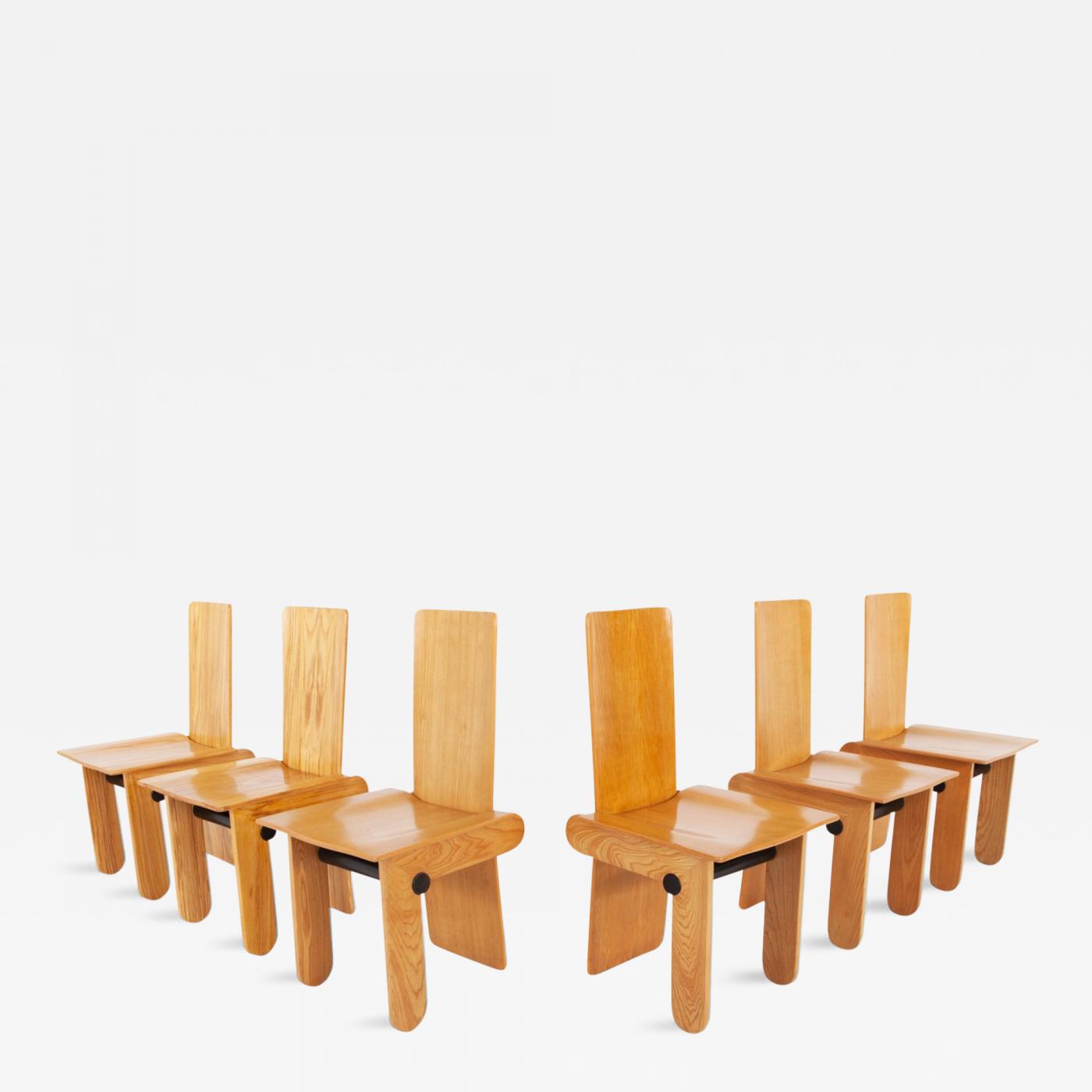 Carlo Scarpa - Carlo Scarpa Dining Chairs For Gavina - 1974