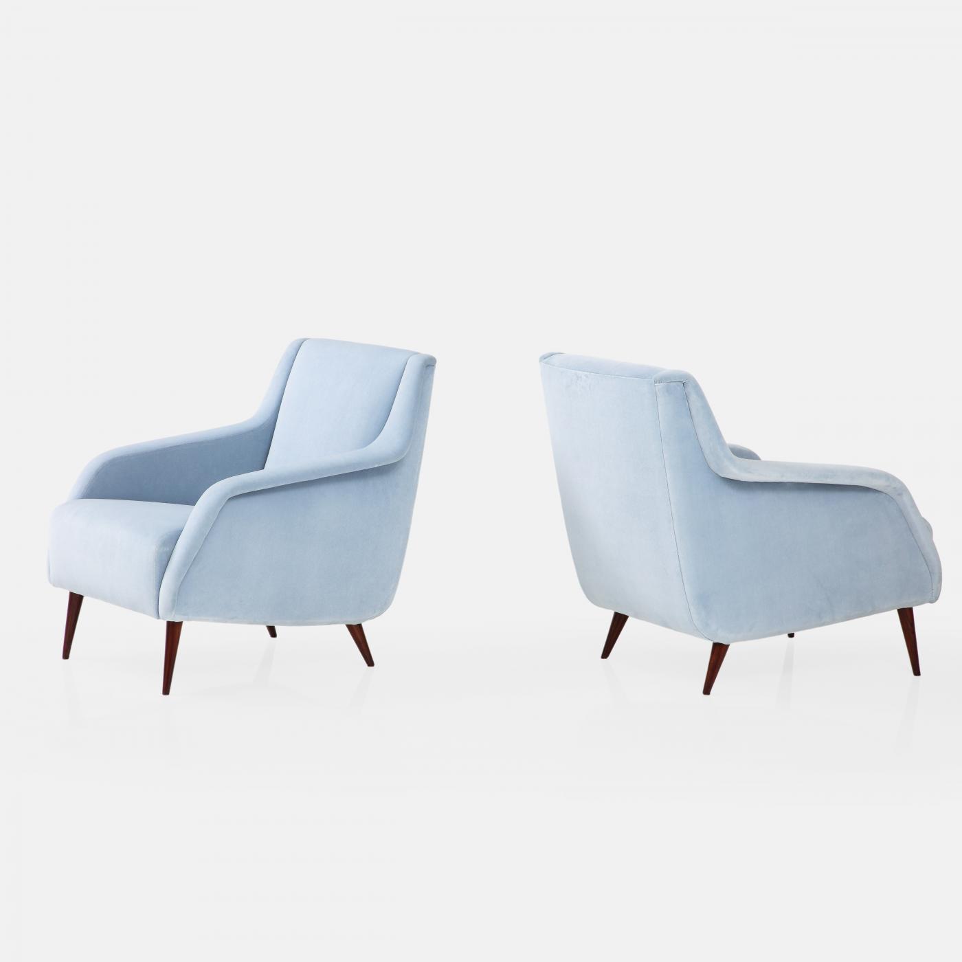 Carlo de Carli (Carlo di Carli) - Pair of Lounge Chairs Model 802 in ...