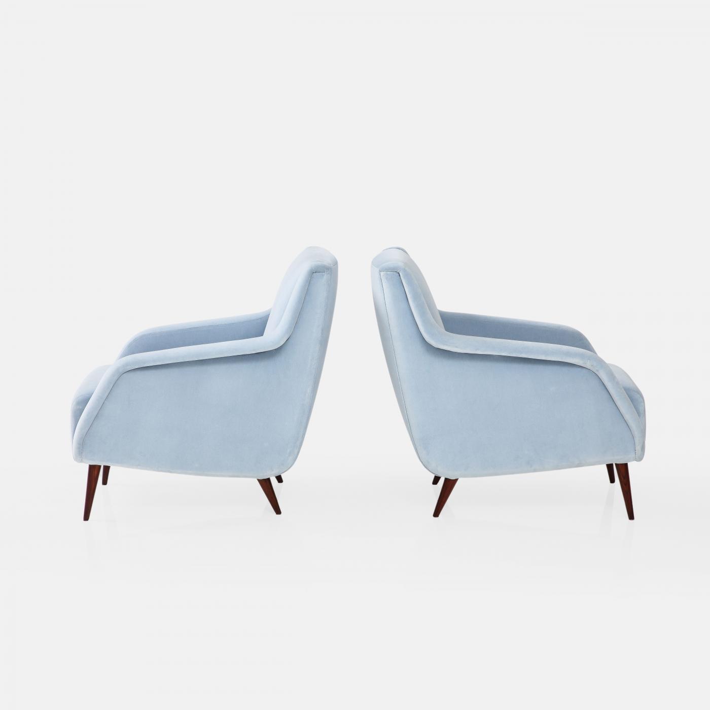 Carlo de Carli (Carlo di Carli) - Pair of Lounge Chairs Model 802 in ...