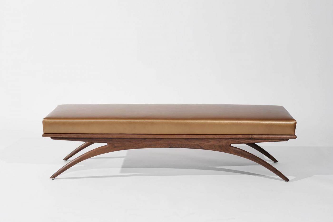 Carlos Solano-Granda - Convex Bench Series 72 in Natural Walnut