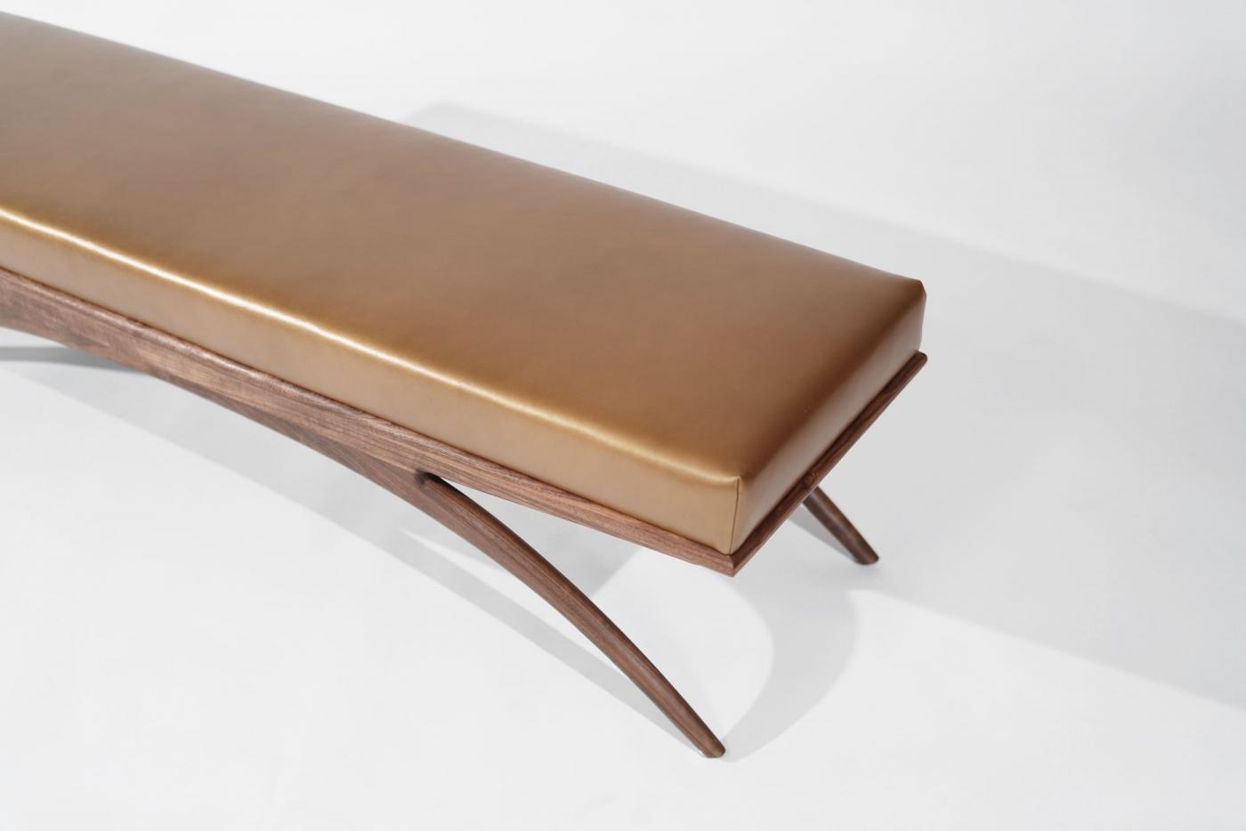 Carlos Solano-Granda - Convex Bench Series 72 in Natural Walnut