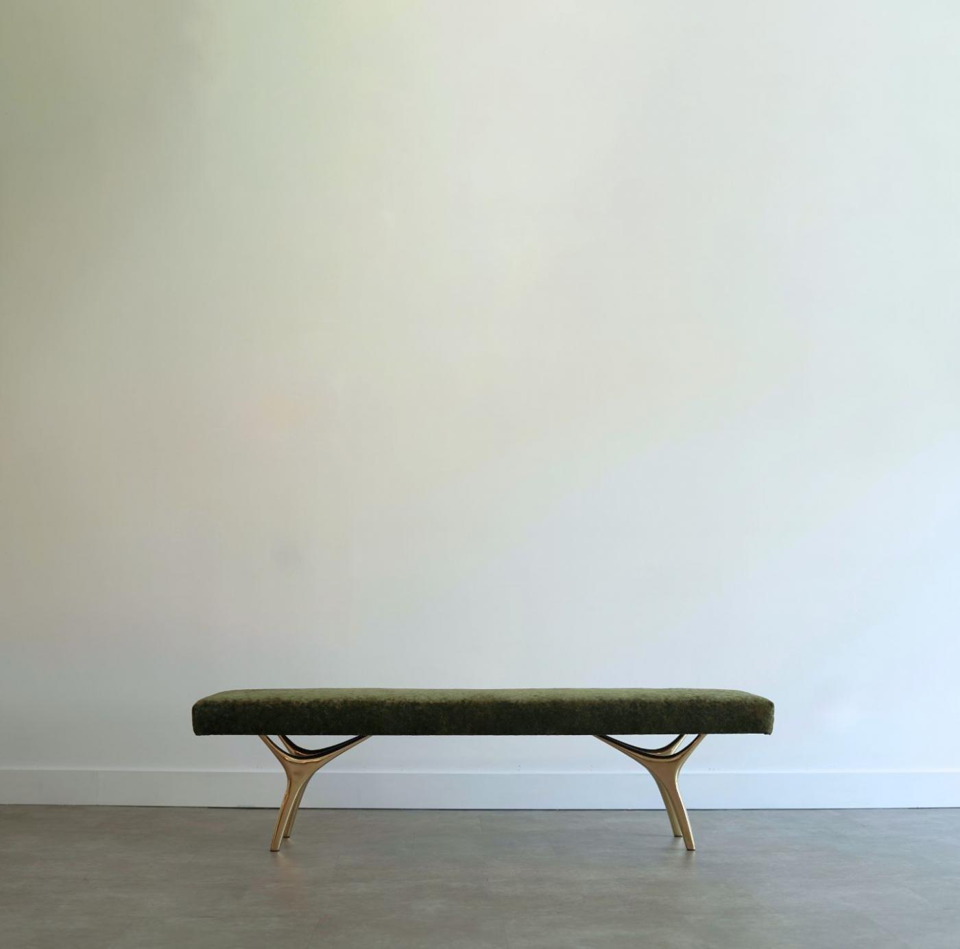 Carlos Solano-Granda - Crescent Bench Series 72 in Polished Brass by ...
