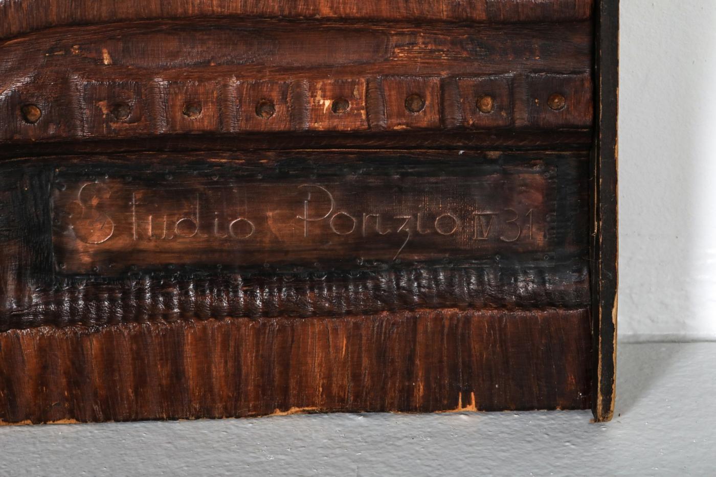Carved Wall Panel by Studio Ponzio, Italy - 1930's
