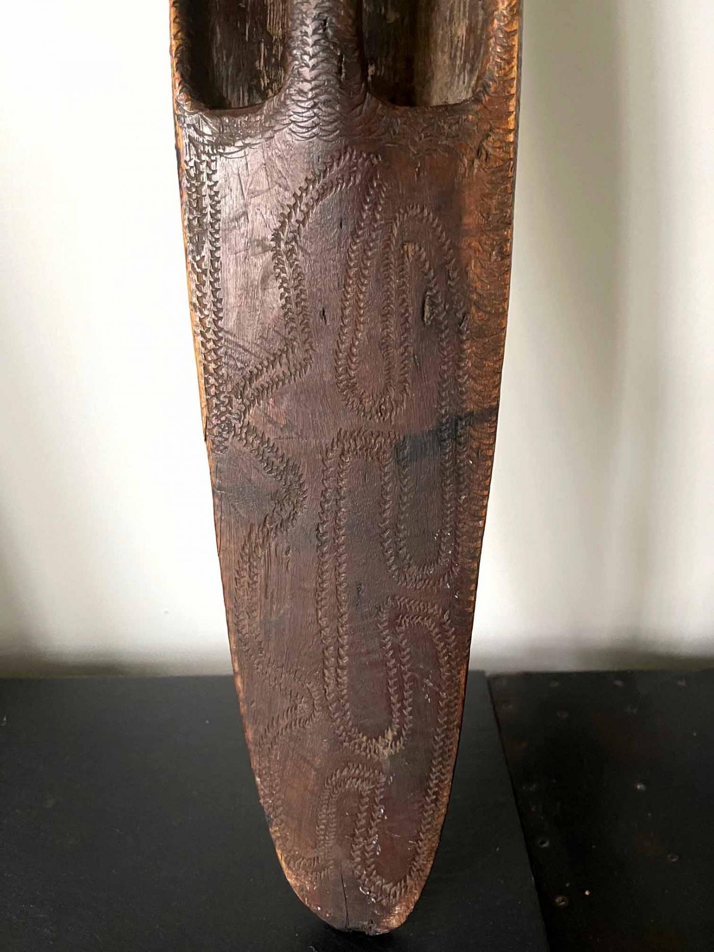 Carved Wood Aboriginal Shield Western Australia