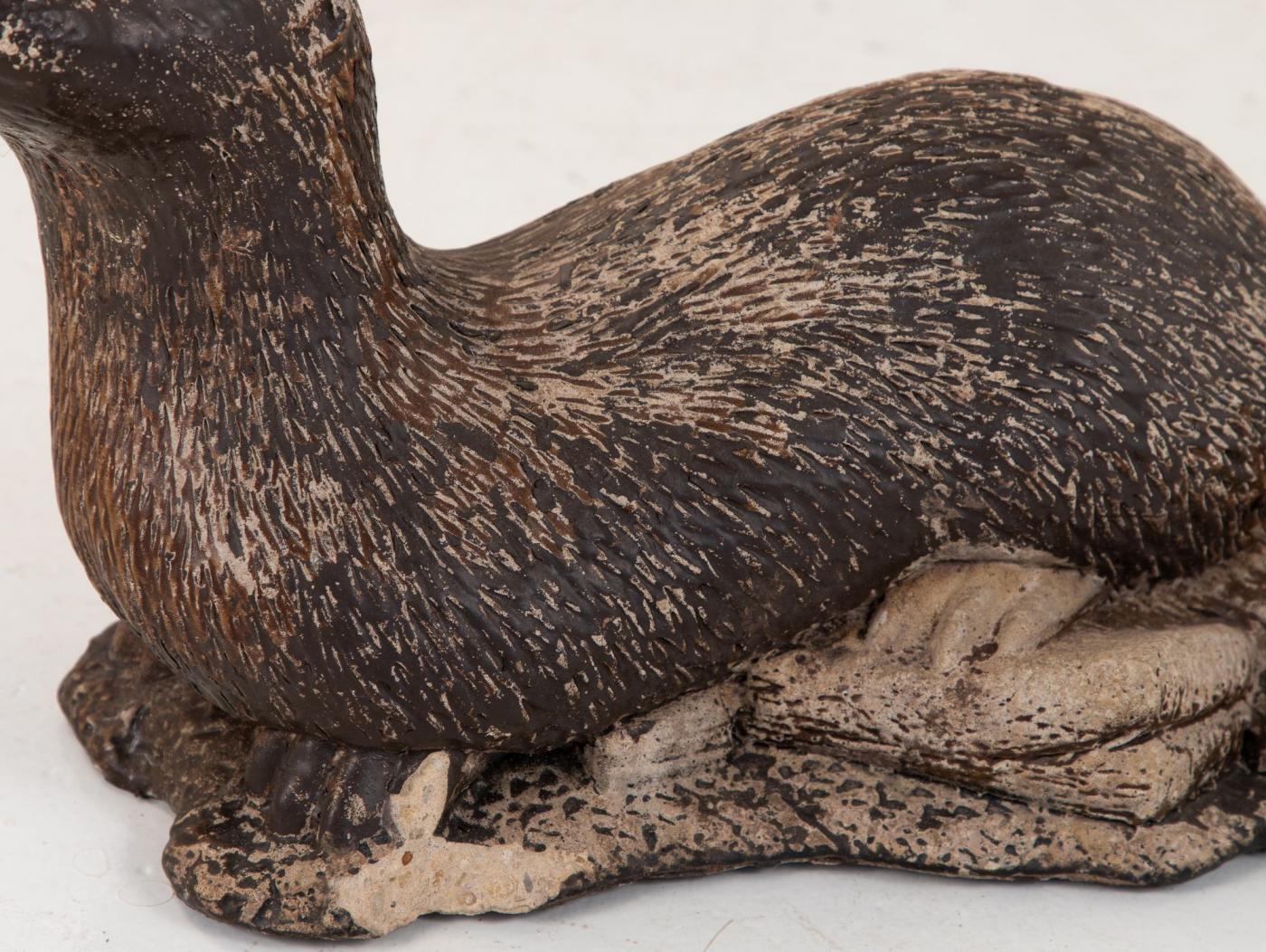 Cast Stone Otter