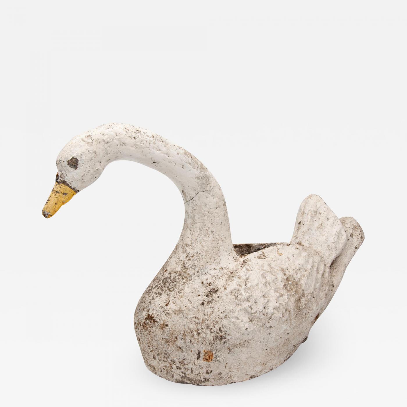 Cast stone Swan Garden Planter