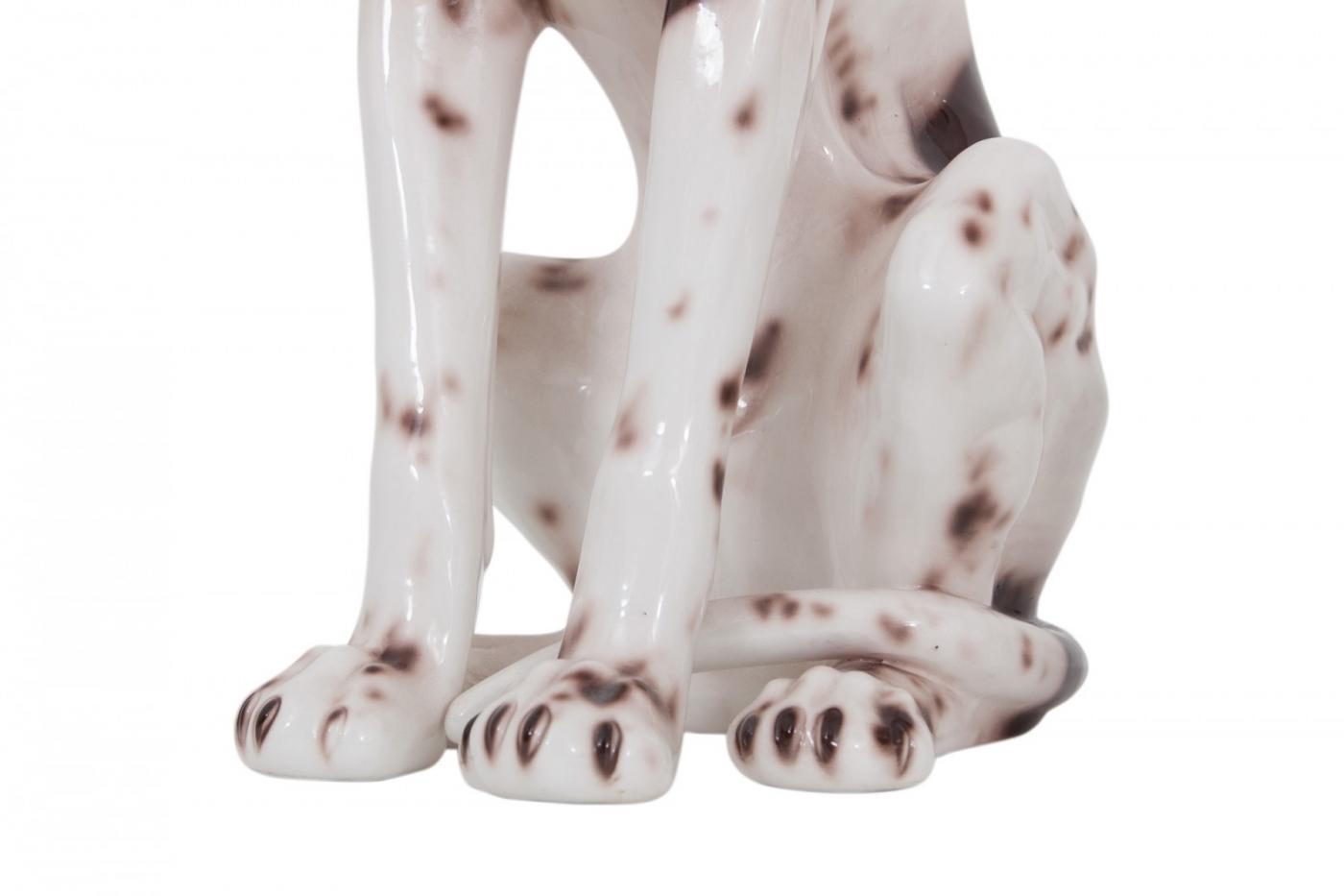 Ceramic 20th Century Pointer Dog Sculptures Madonna & Child - 1970s