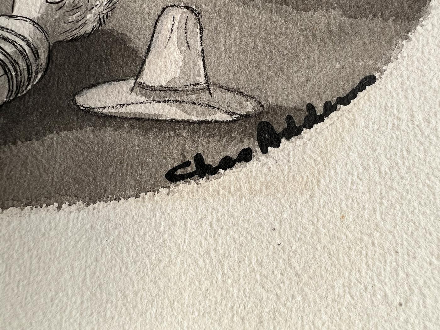 Charles Addams - Macabre Cowboy Themed Weather Winky Kids Ad - Mid ...