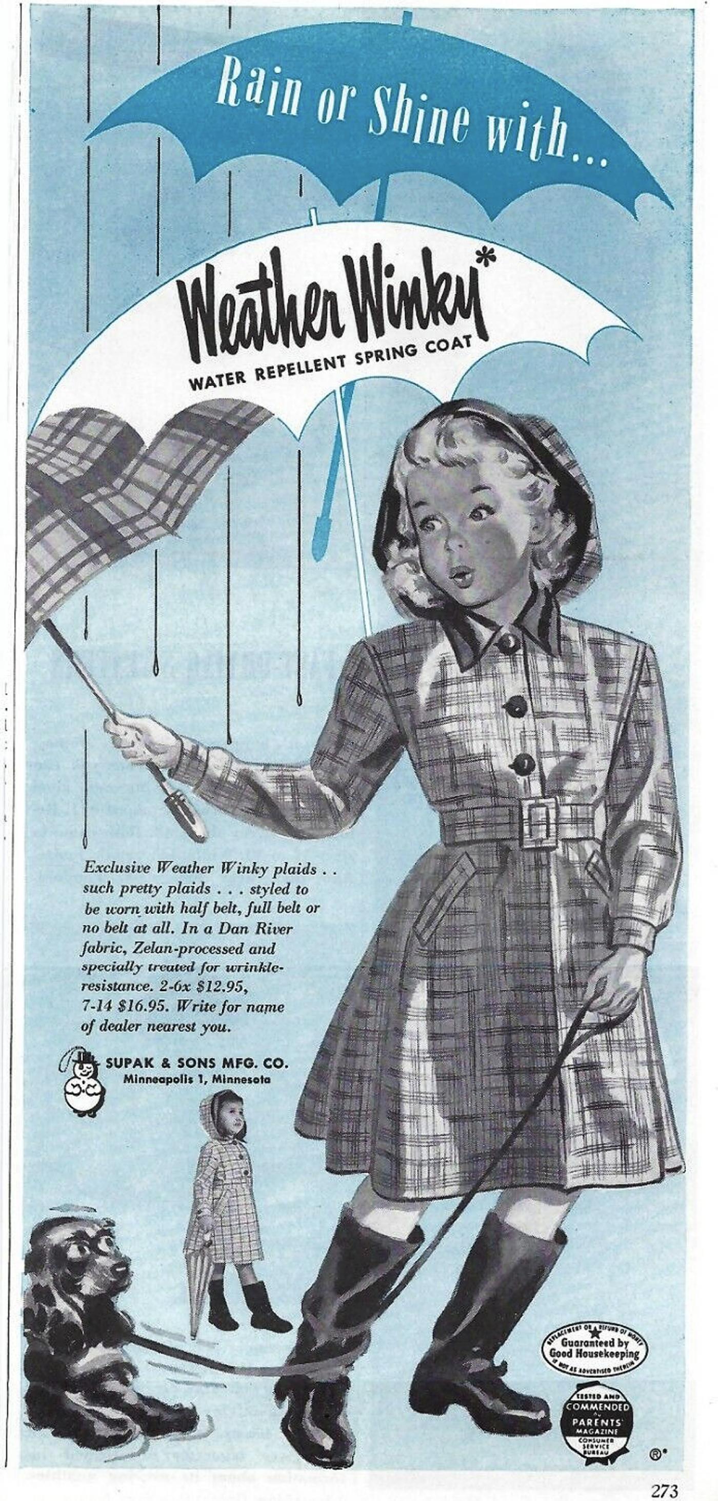 Charles Addams - Macabre Cowboy Themed Weather Winky Kids Ad - Mid ...