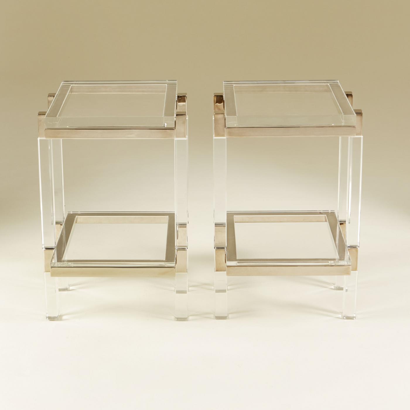 Charles Hollis Jones - Mid-Century Lucite and polished nickel 'Metric ...