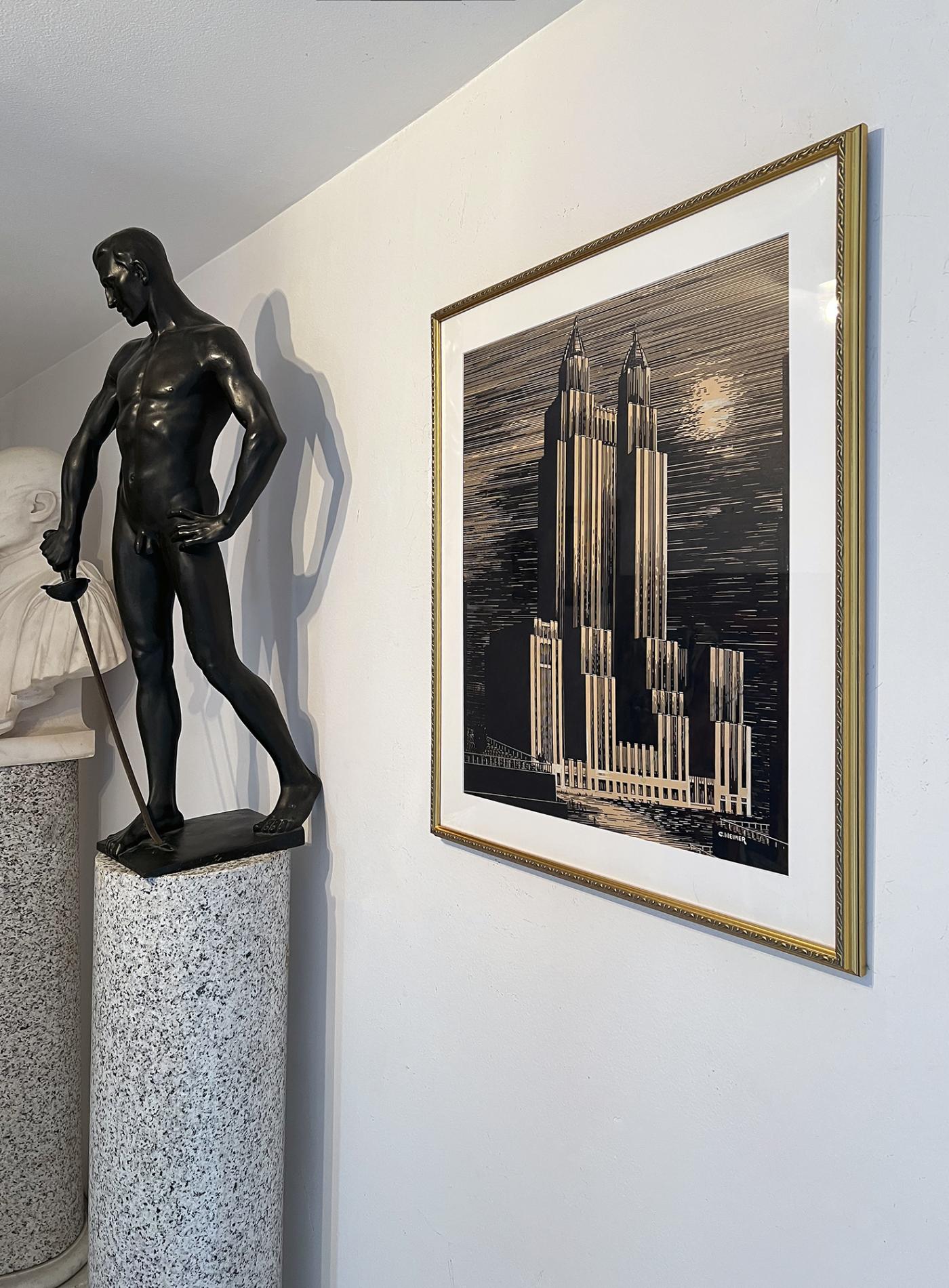 Charles Perry Weimer - Waldorf Astoria Art Deco Illustration