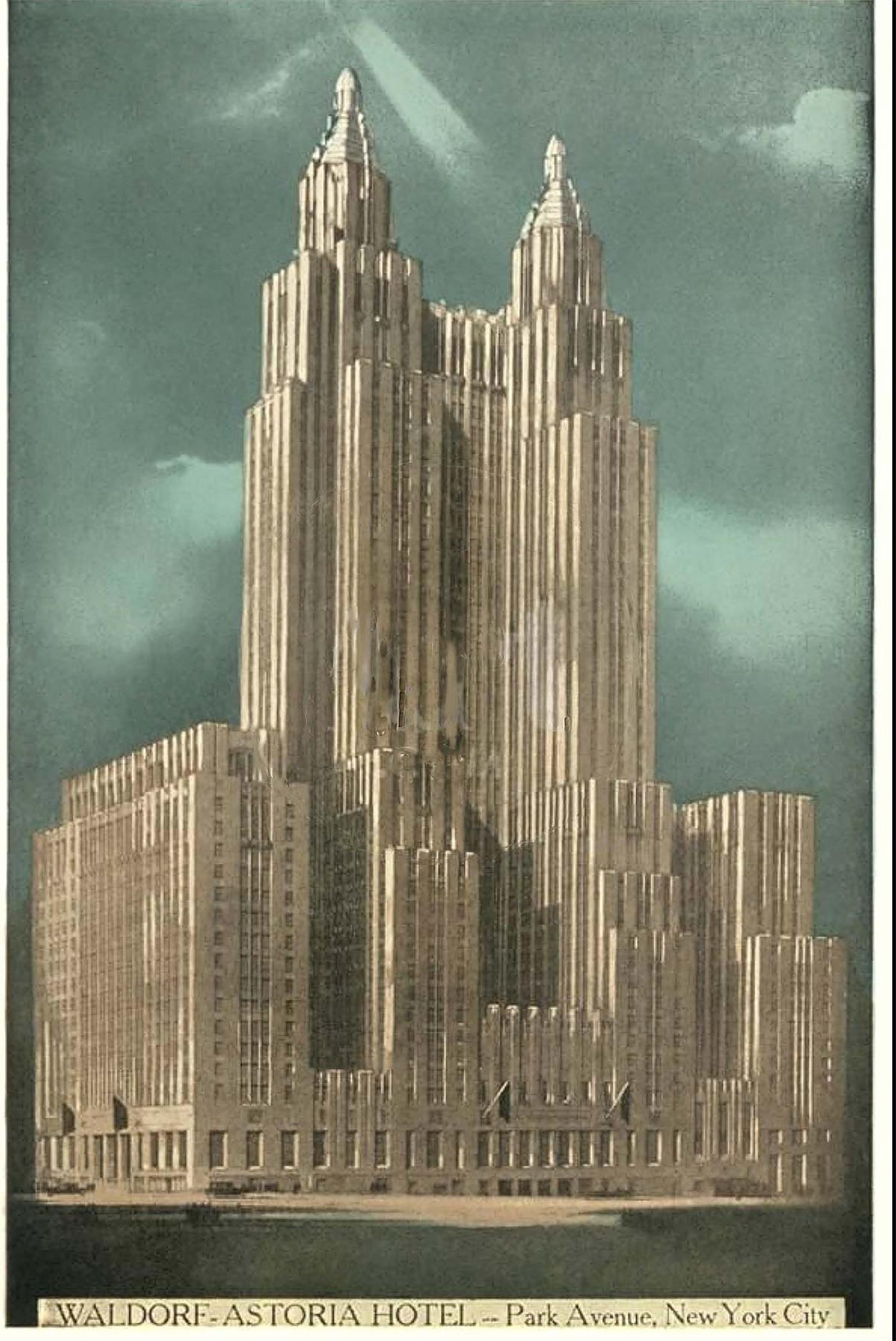 Charles Perry Weimer - Waldorf Astoria Art Deco Illustration