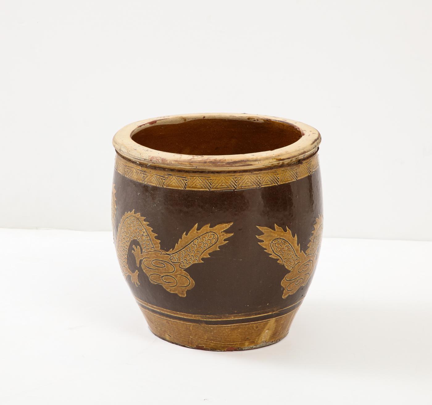 Chinese Art Deco Dragon Jardinere