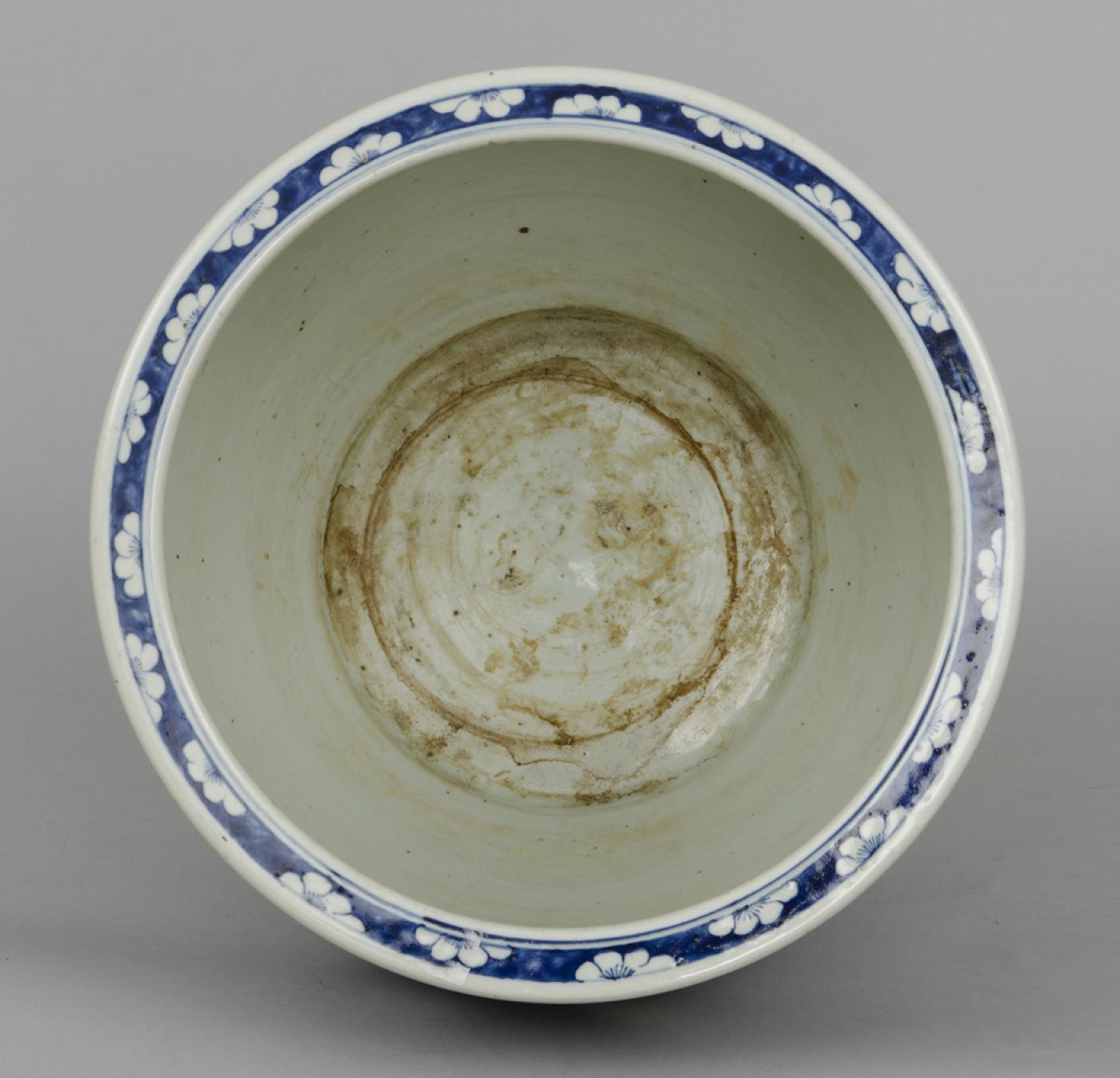 Chinese Export Jardiniere or Fish Bowl on Stand, Circa 1880