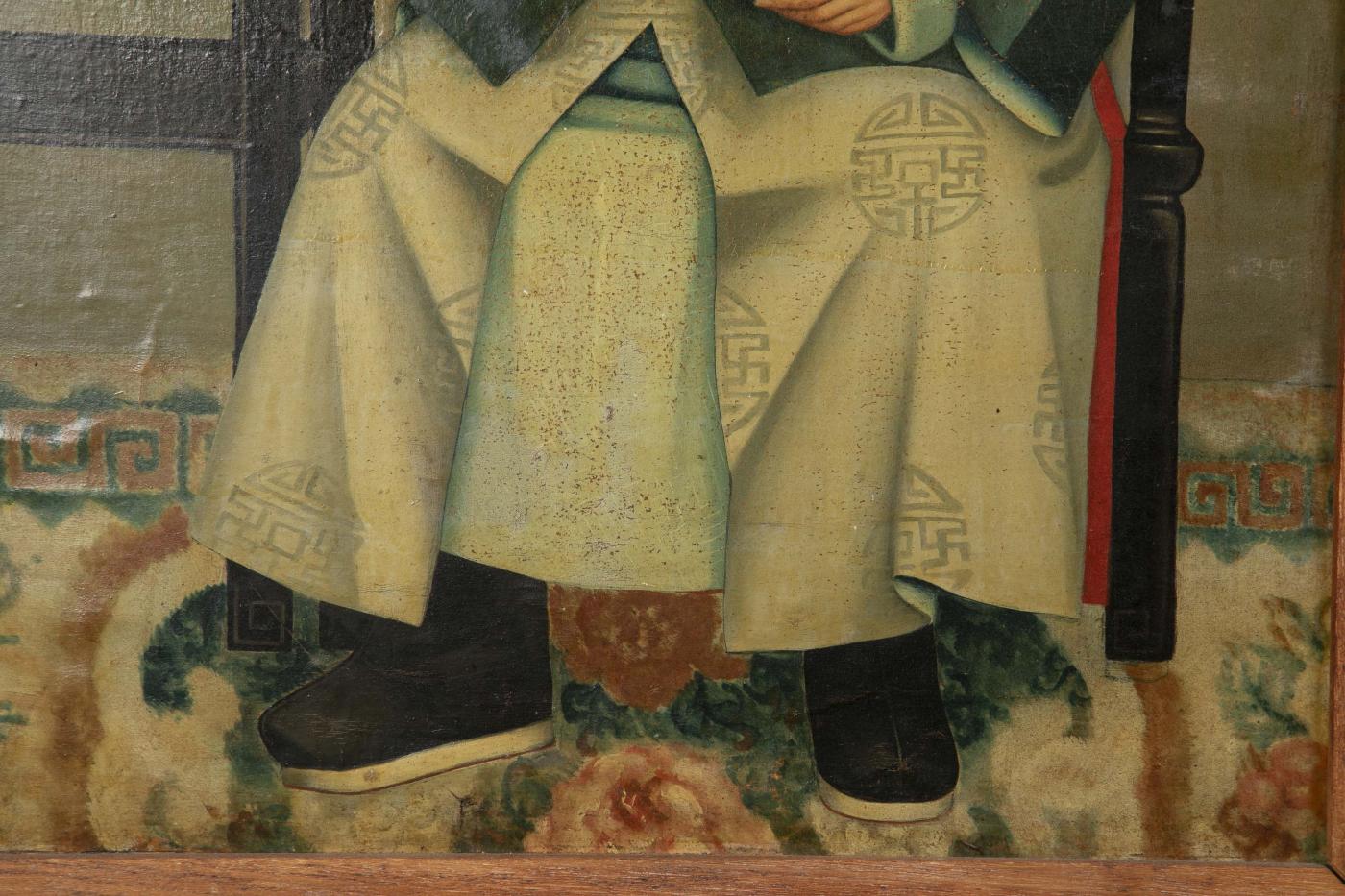 Chinese Export Painting Of A Hong Merchant