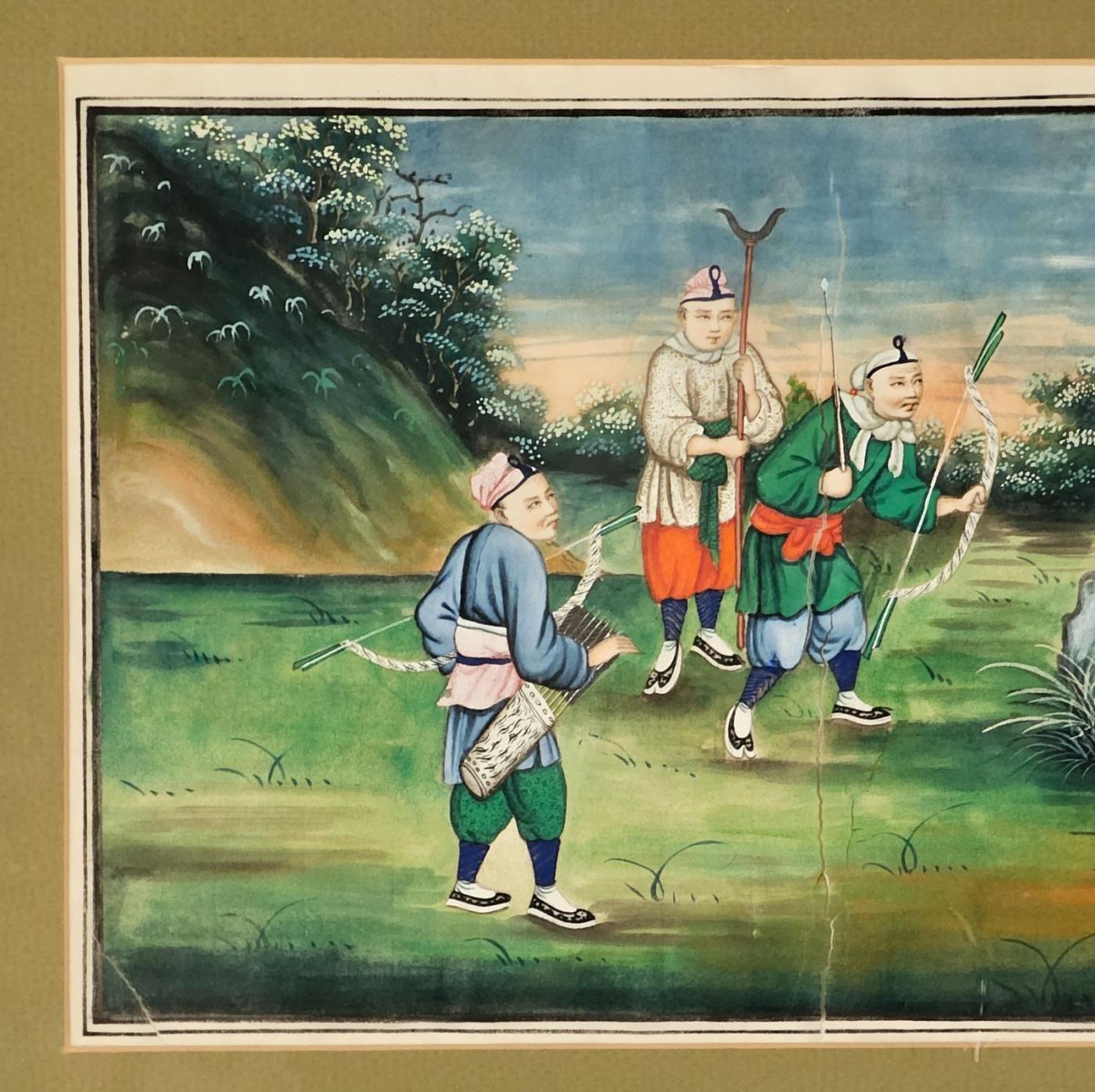 Chinese Painting on Pith Paper, circa 1840