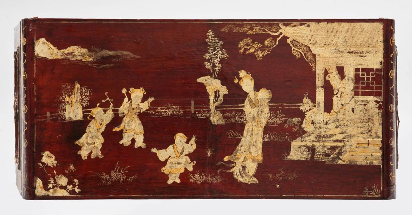 Chinese Red Lacquer Low Table