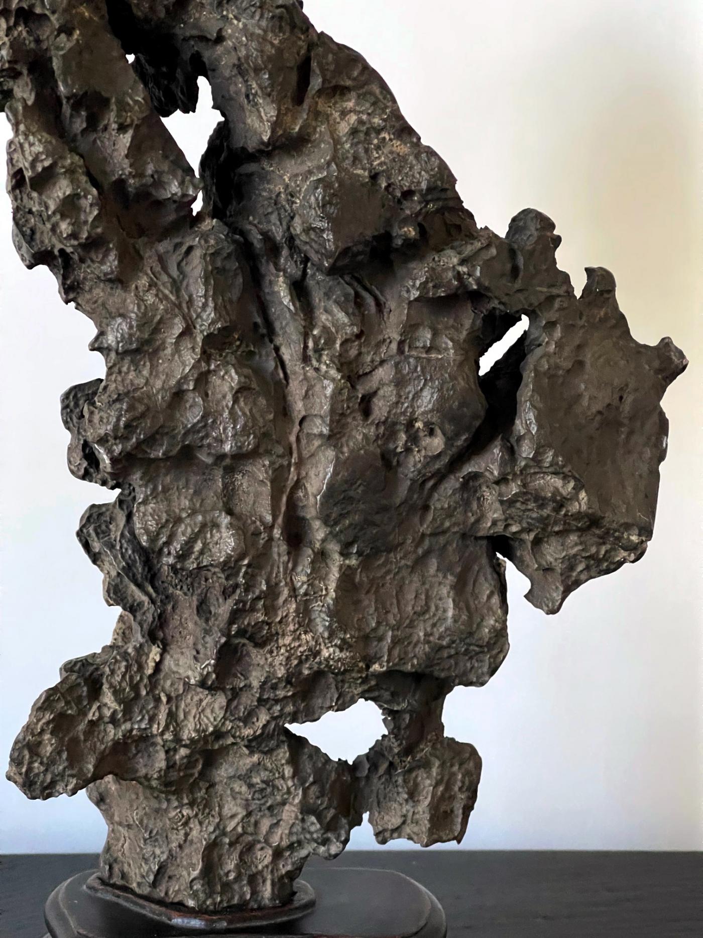 Chinese Scholar Rock Ying Stone on Display Stand