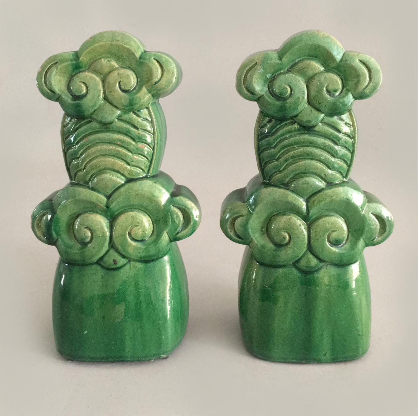 Shiwan Pottery - Chinese Shiwan Ware Pottery Roof Tiles, Circa 1880